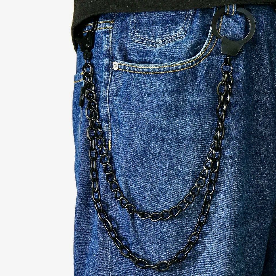 Vintage Retro Black Handcuff Jeans Chain | Grailed