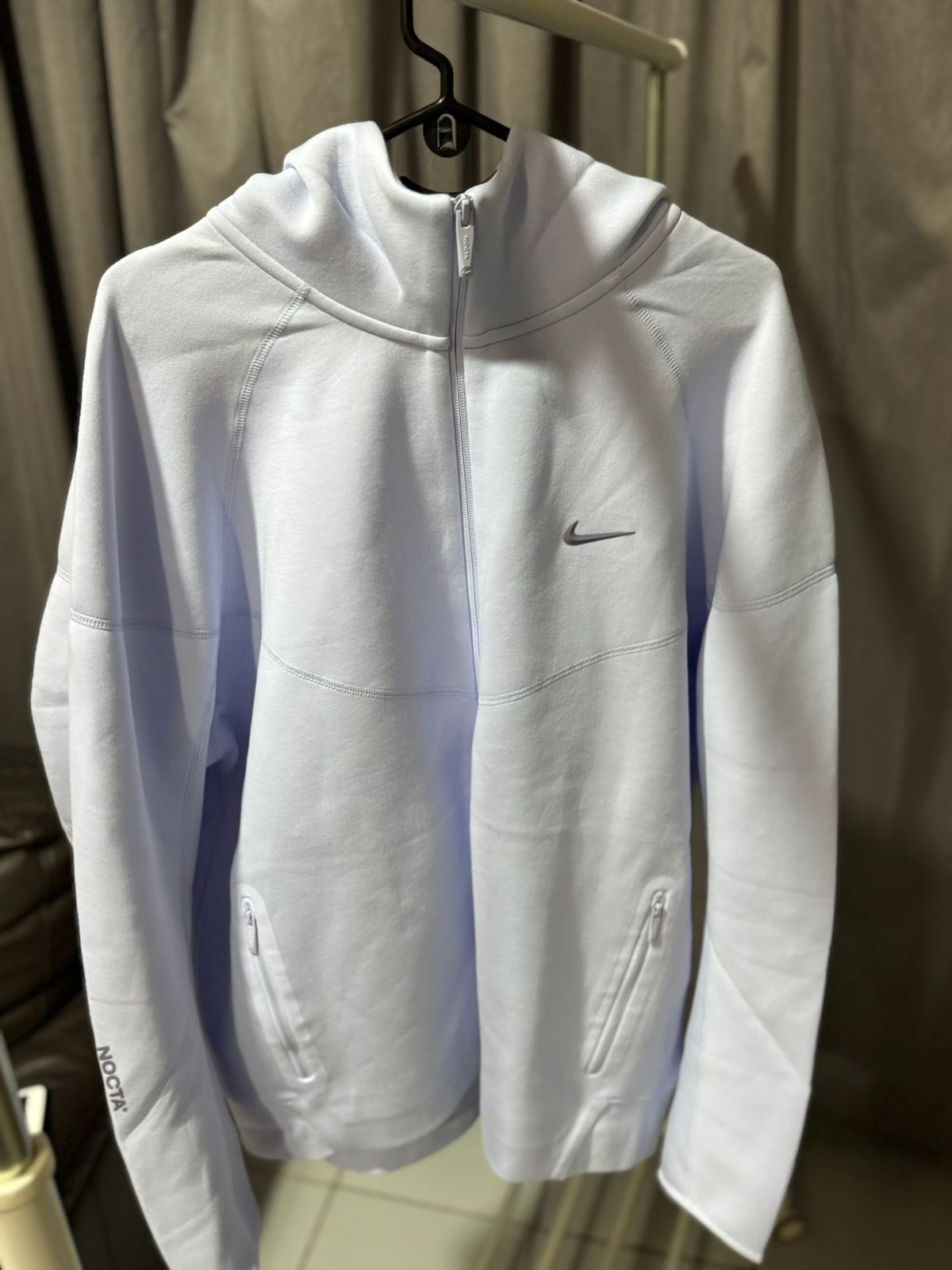 Drake × Nike × Nocta Nocta x Nike palest purple tech fleece Hoodie ...