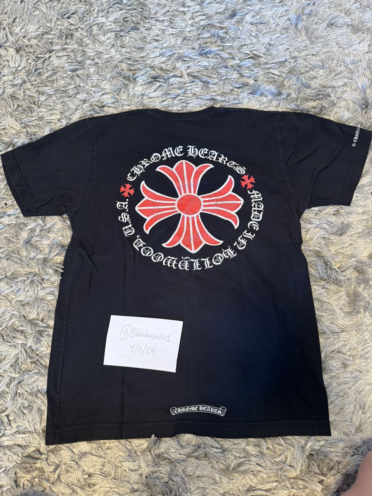 Chrome Hearts Chrome Hearts Made in Hollywood Plus Cross T-Shirt | Grailed