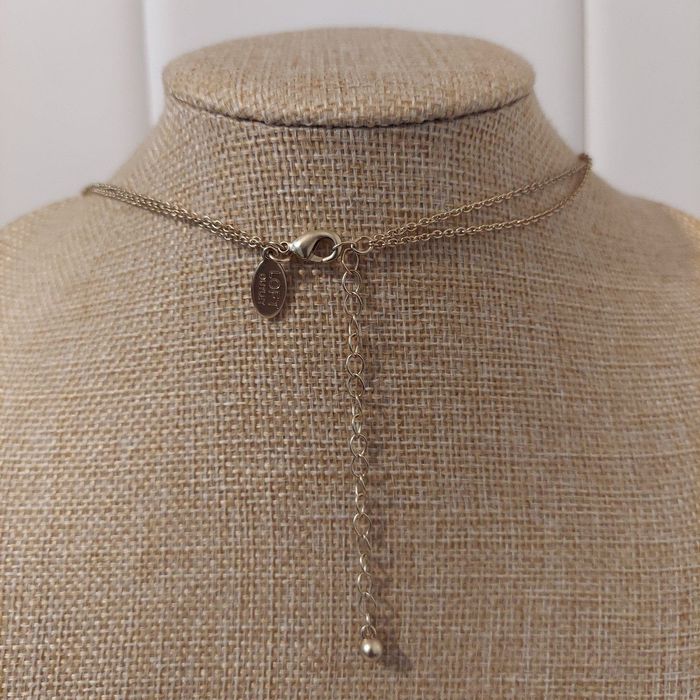 Loft Loft Gold Tone Double Tiered Geometric 20" Necklace | Grailed