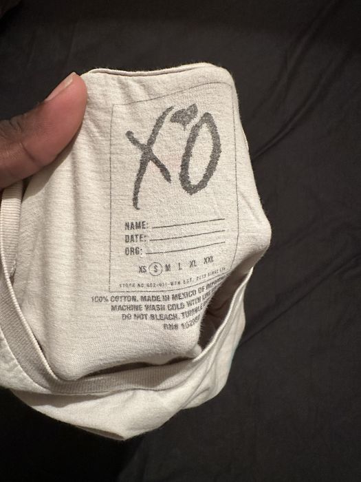The Weeknd XO The Weeknd Silver Thursday 5-Year Anniversary T-Shirt | Grailed