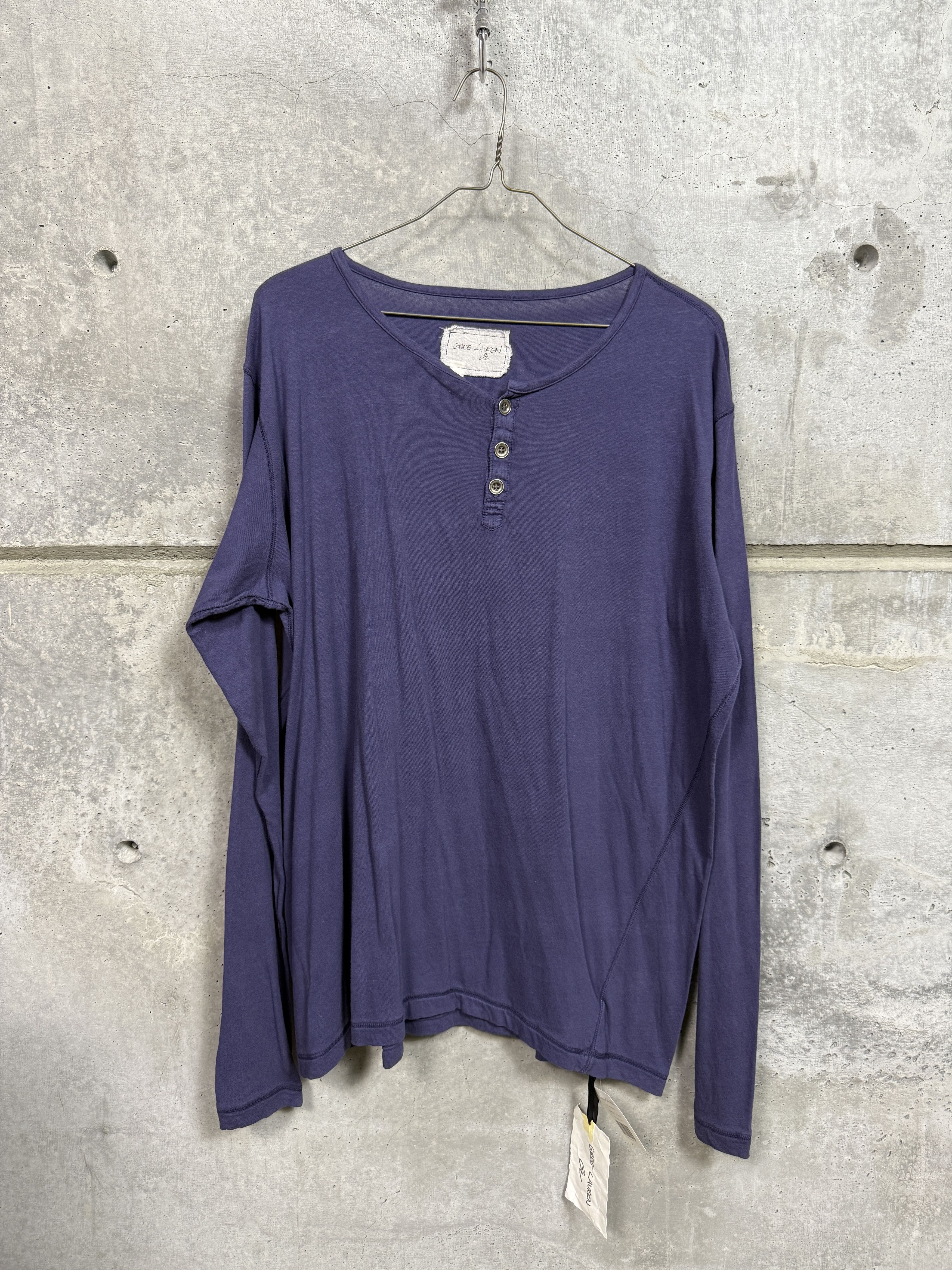 Greg Lauren Greg Lauren Long Sleeve Henley Shirt | Grailed