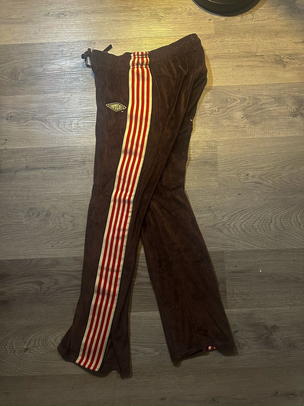 HMDD HMDD TRACK PANTS RED COFFEE BROWN | Grailed