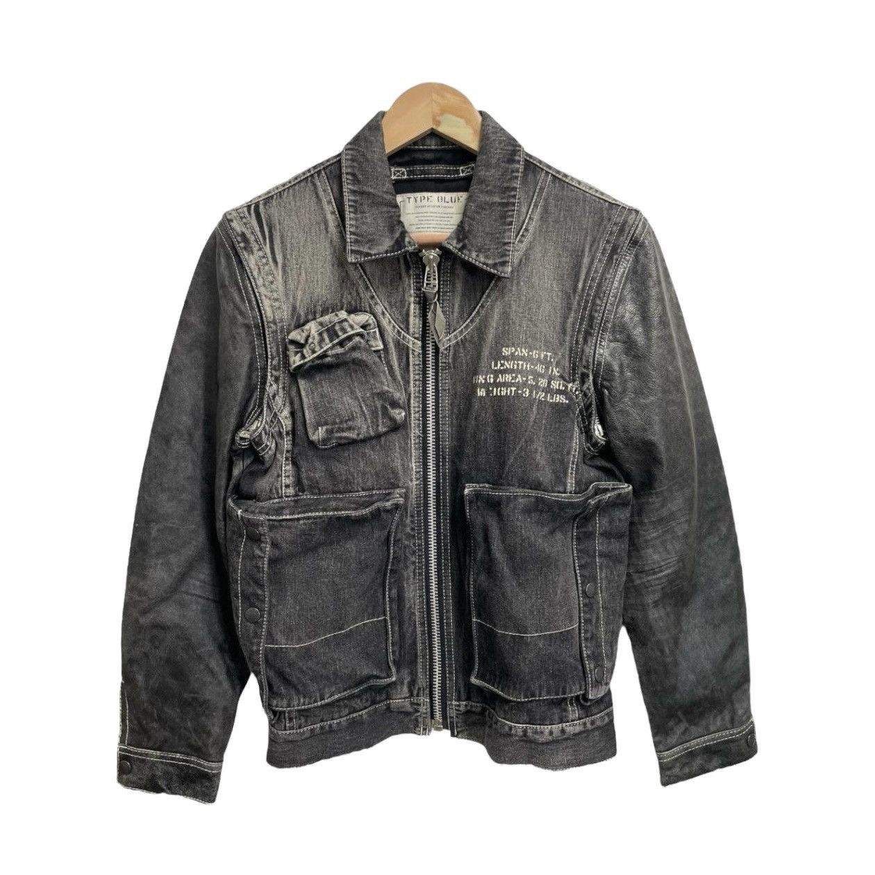 Avirex × Avirex Varsity Jacket Avirex hybrid leather denim cargo jacket ...