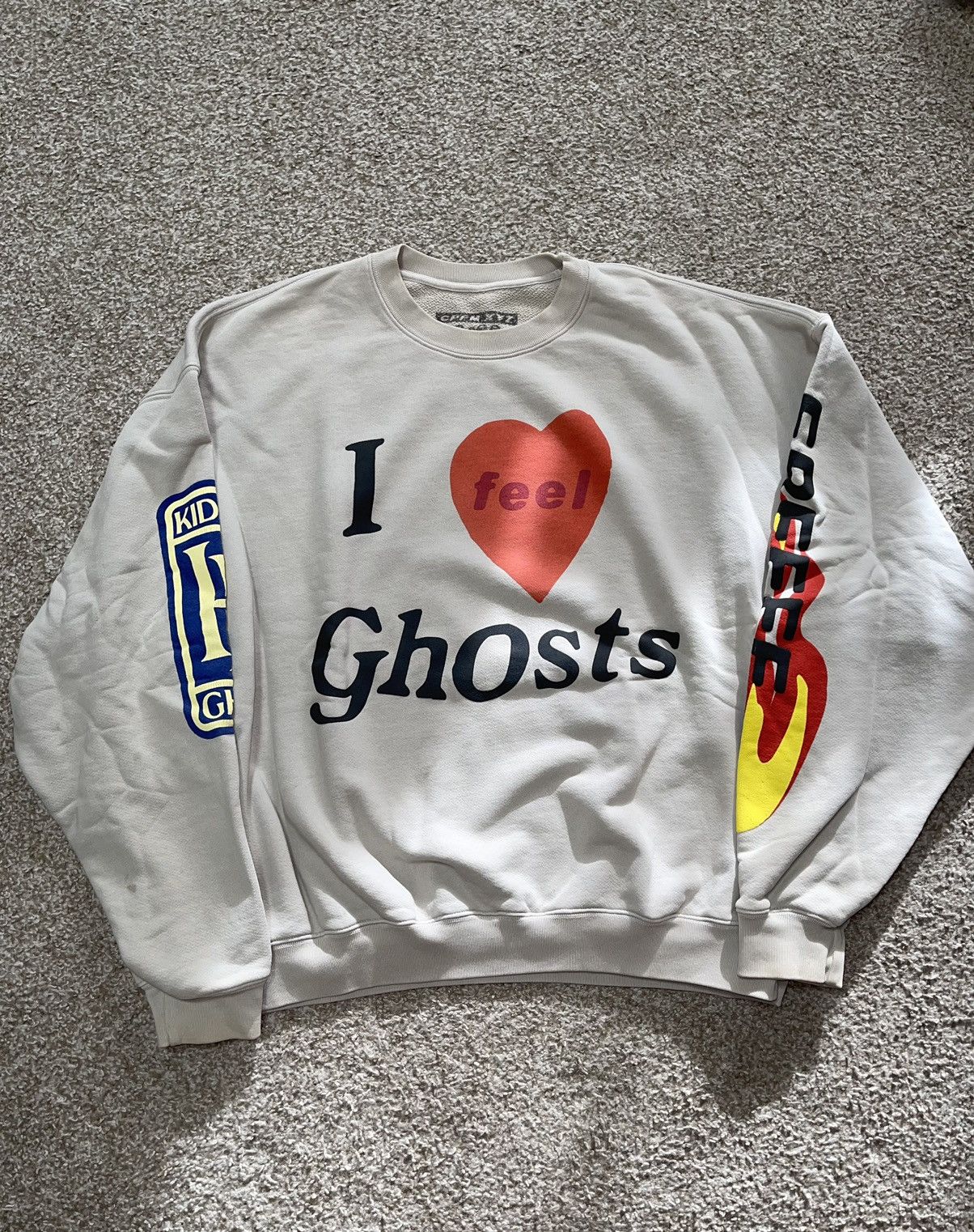 Cactus Plant Flea Market × Kanye West × Kids See Ghosts CPFM Kids See Ghosts Freeeee Crewneck ...