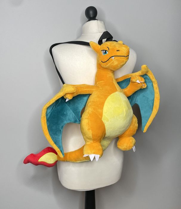Vintage Vintage Orange Plush Cosplay Charizard Pokemon Backpack Bag ...