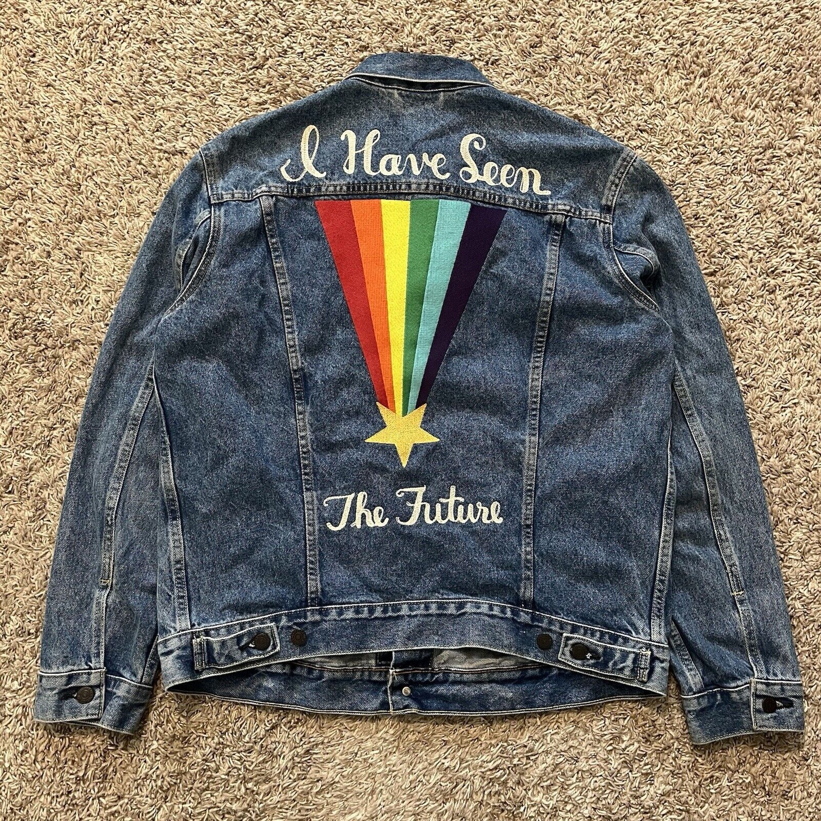Levi's × Streetwear I Have Seen The Future Pride LGBT Denim Trucker ...