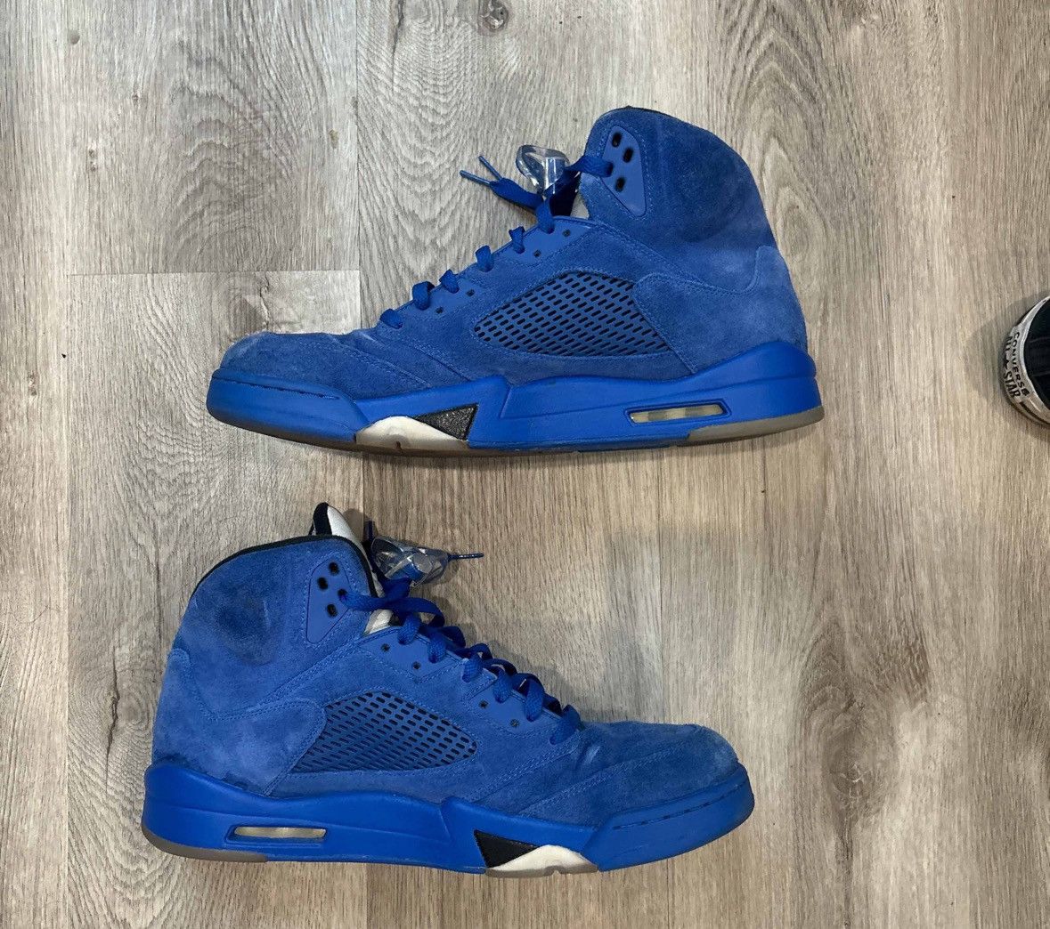 Nike Air Jordan 5 retro blue suede | Grailed
