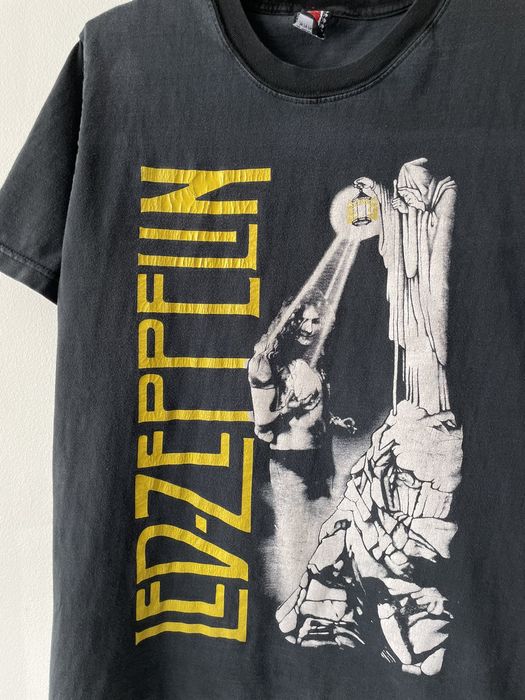 Vintage CRAZY 90s 2000s Led Zeppelin Faded Band tee | Grailed