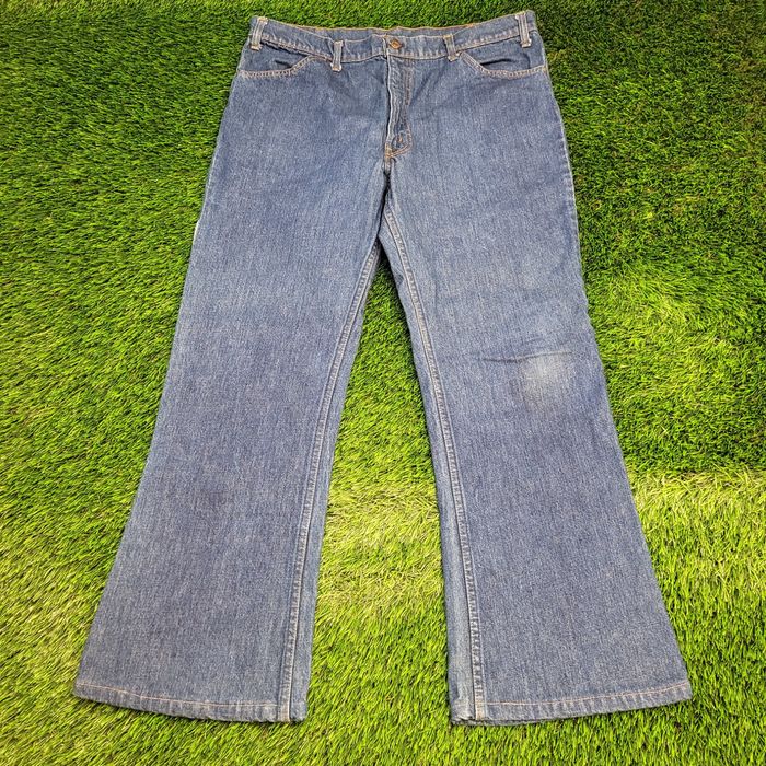 Levi's Vintage 70s LEVIS 646 Orange-Tab Bell Bottoms Jeans 36x29 Faded Dark TALON Zip | Grailed