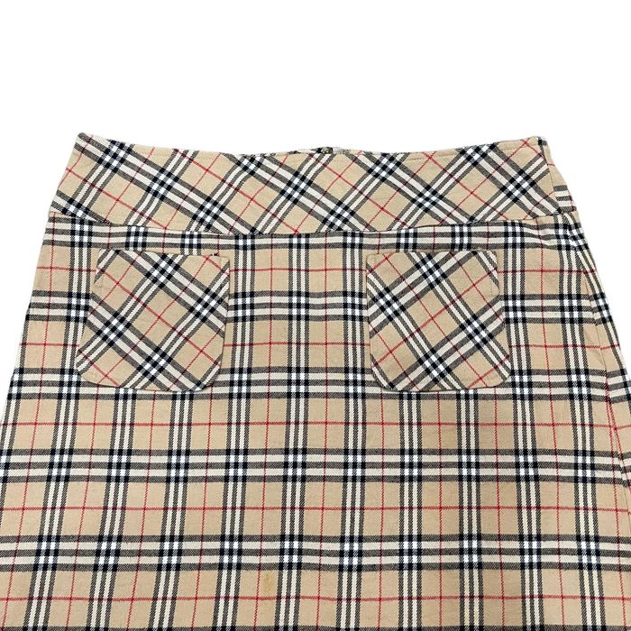Burberry Vintage Burberrys of London Blue Label Nova Check Mini Skirt ...