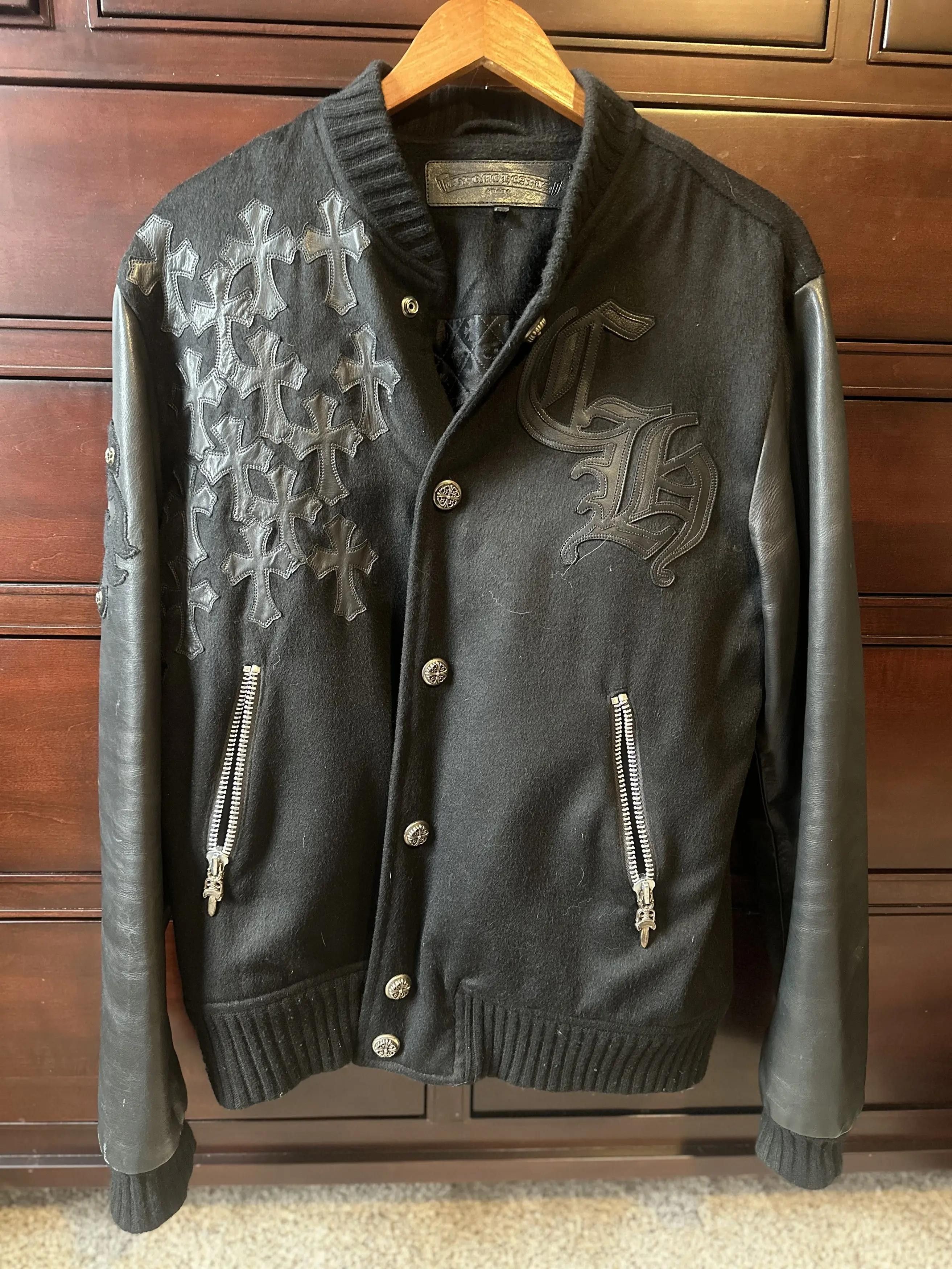 Chrome Hearts Chrome Hearts Multi Patch Letterman Varsity Jacket | Grailed