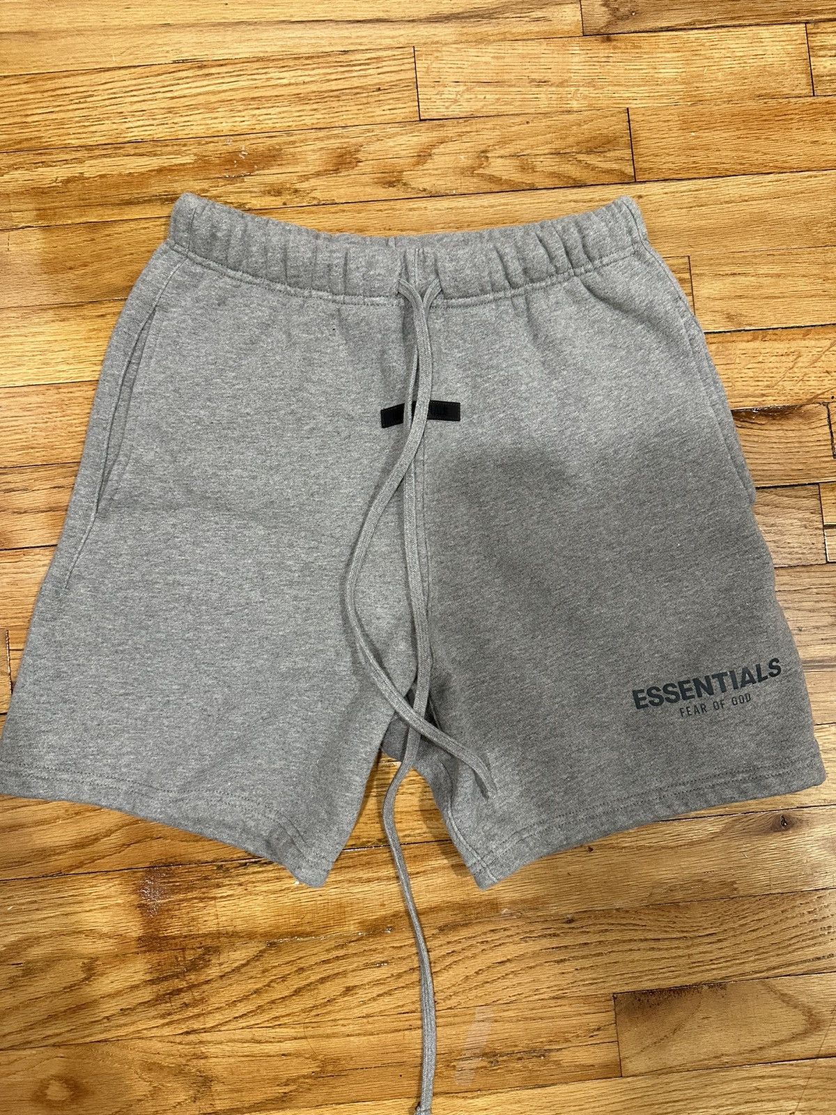 Essentials × Fear of God Fear of God Essentials Dark Heather Oatmeal ...