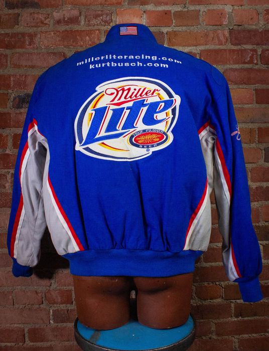 Vintage Vintage Kurt Busch Miller Lite Nascar Racing Jacket 2000s | Grailed
