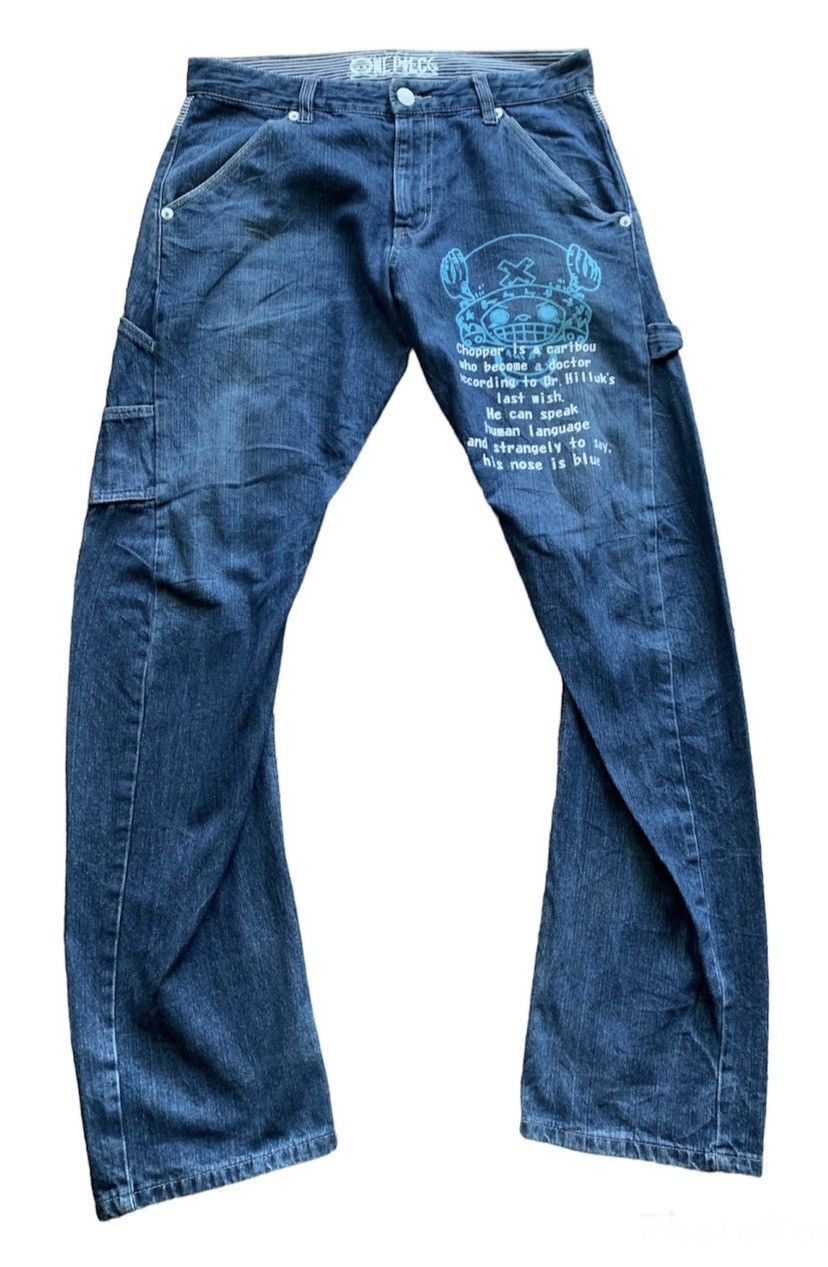 One Piece VINTAGE ONE PIECE CURVE LEG TONY CHOPPER OFFICAL DENIM | Grailed