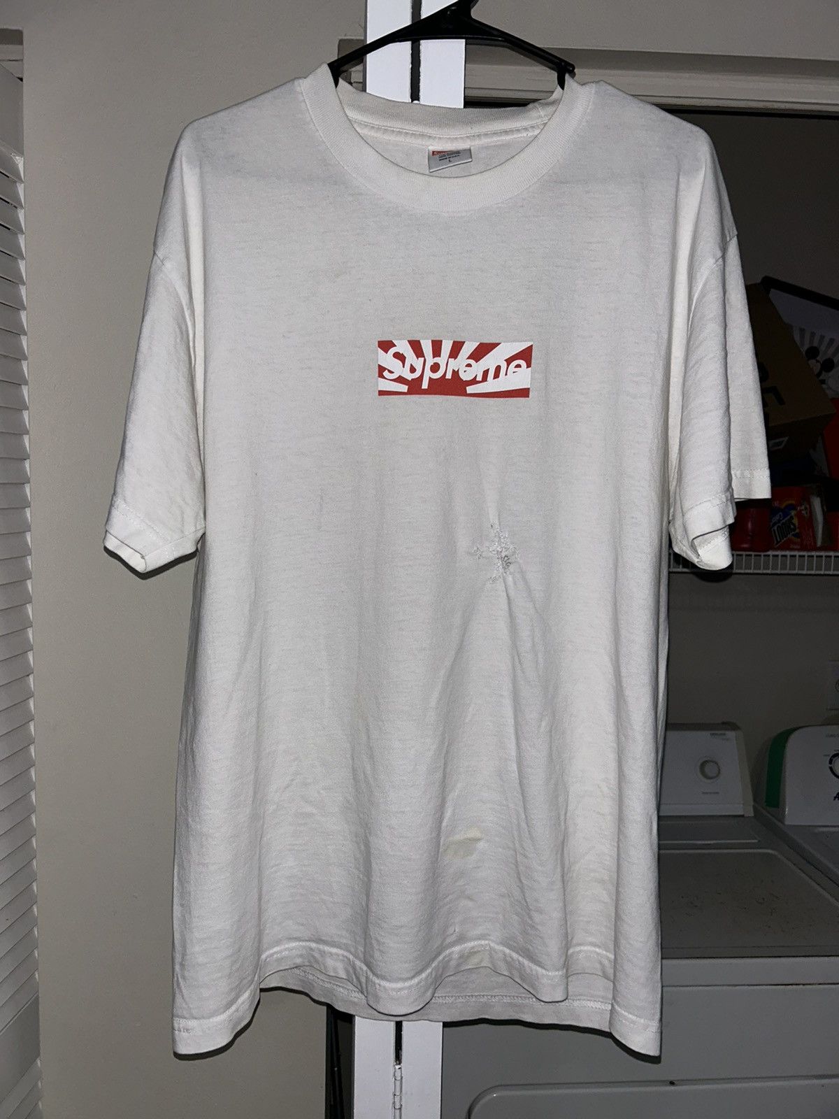 Supreme Supreme Rising Sun Box Logo Tee Shirt 2011 Release | Grailed