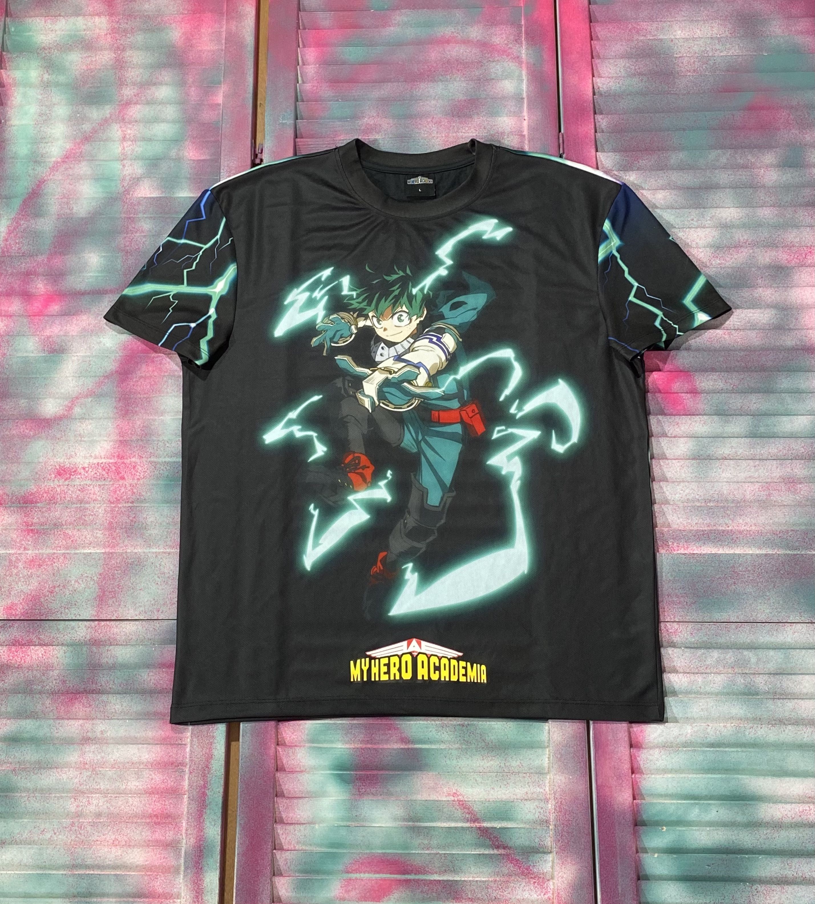 Anima × Streetwear × Vintage My Hero Academia Izuku Midoriya Big Logo T ...