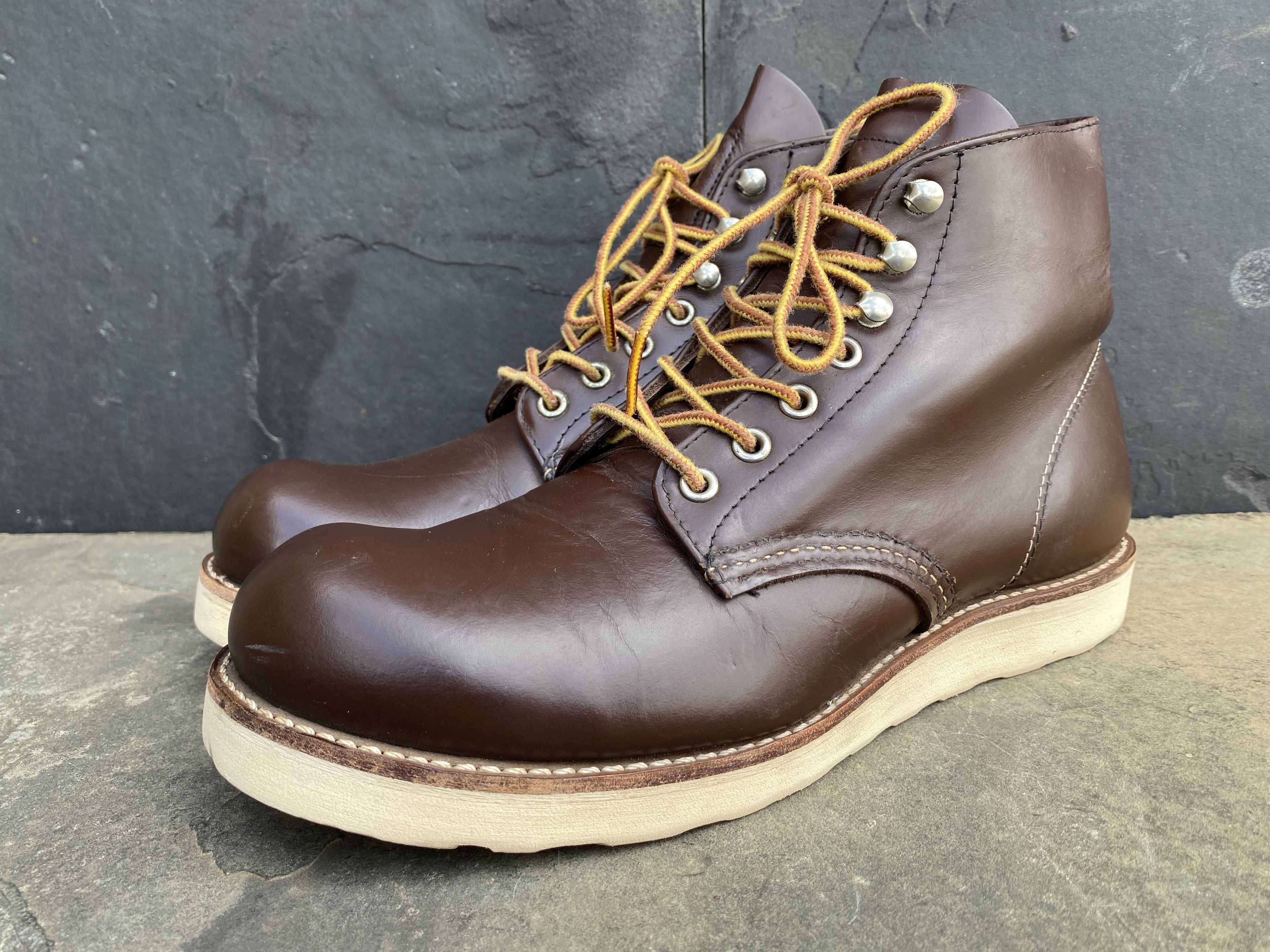 Red Wing Red wing 8134 6 inch Classic Plain Toe Chrome Chocolate | Grailed