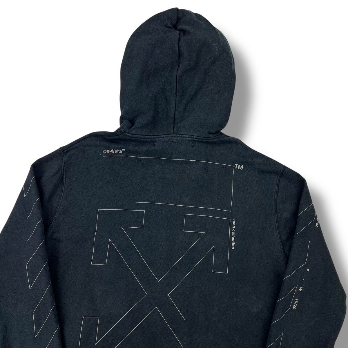 Off-White Off-White Unfinished Arrows Black Hoodie | Grailed
