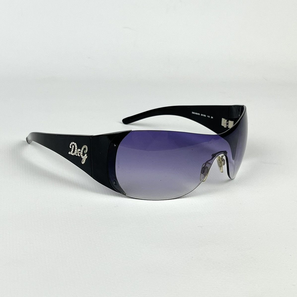 Dolce & Gabbana D&G Diamonds Logo Vintage Sunglasses 8037B Mask | Grailed