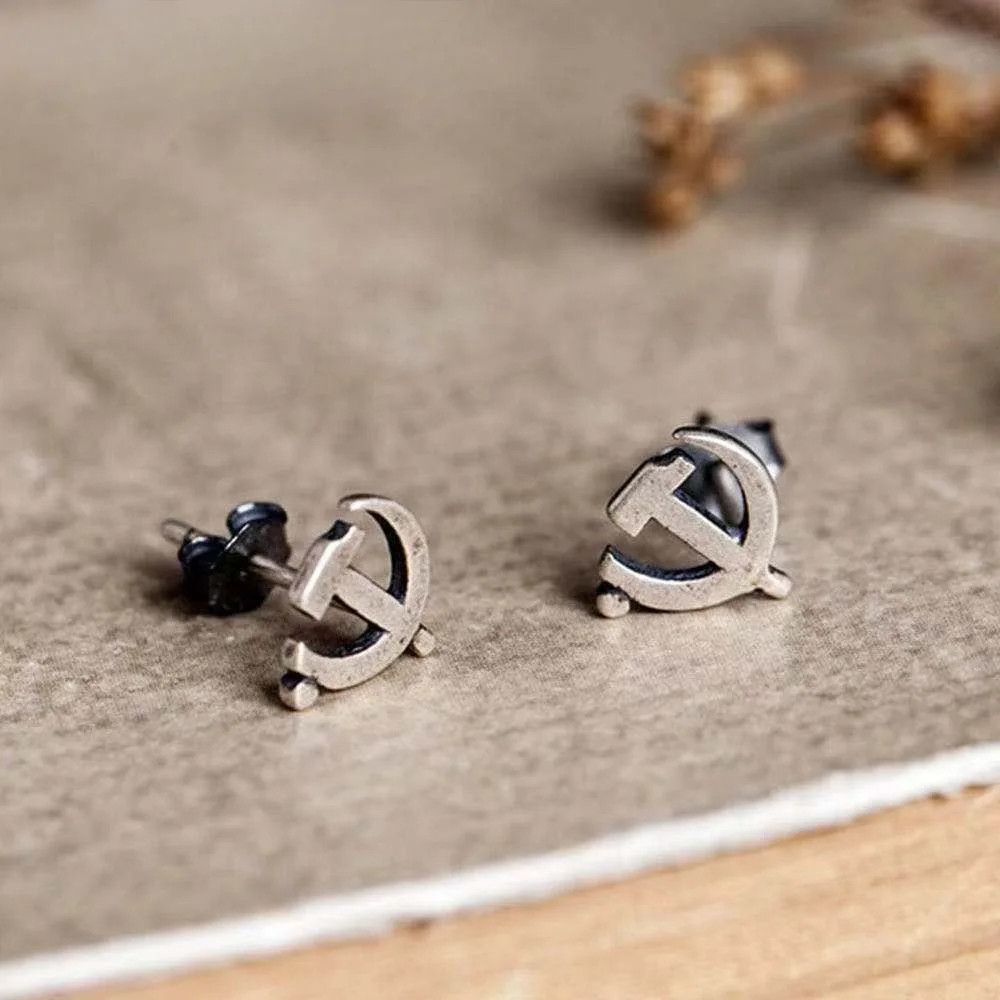 Vintage Sickle Hammer Earrings | Grailed