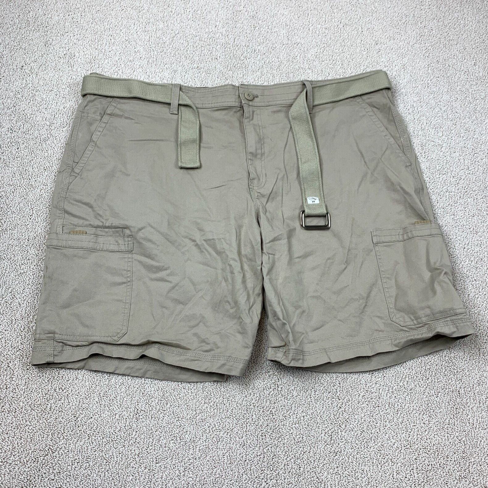 Weatherproof Weatherproof Cargo Shorts Men's Big 44 Tan Flat Front ...