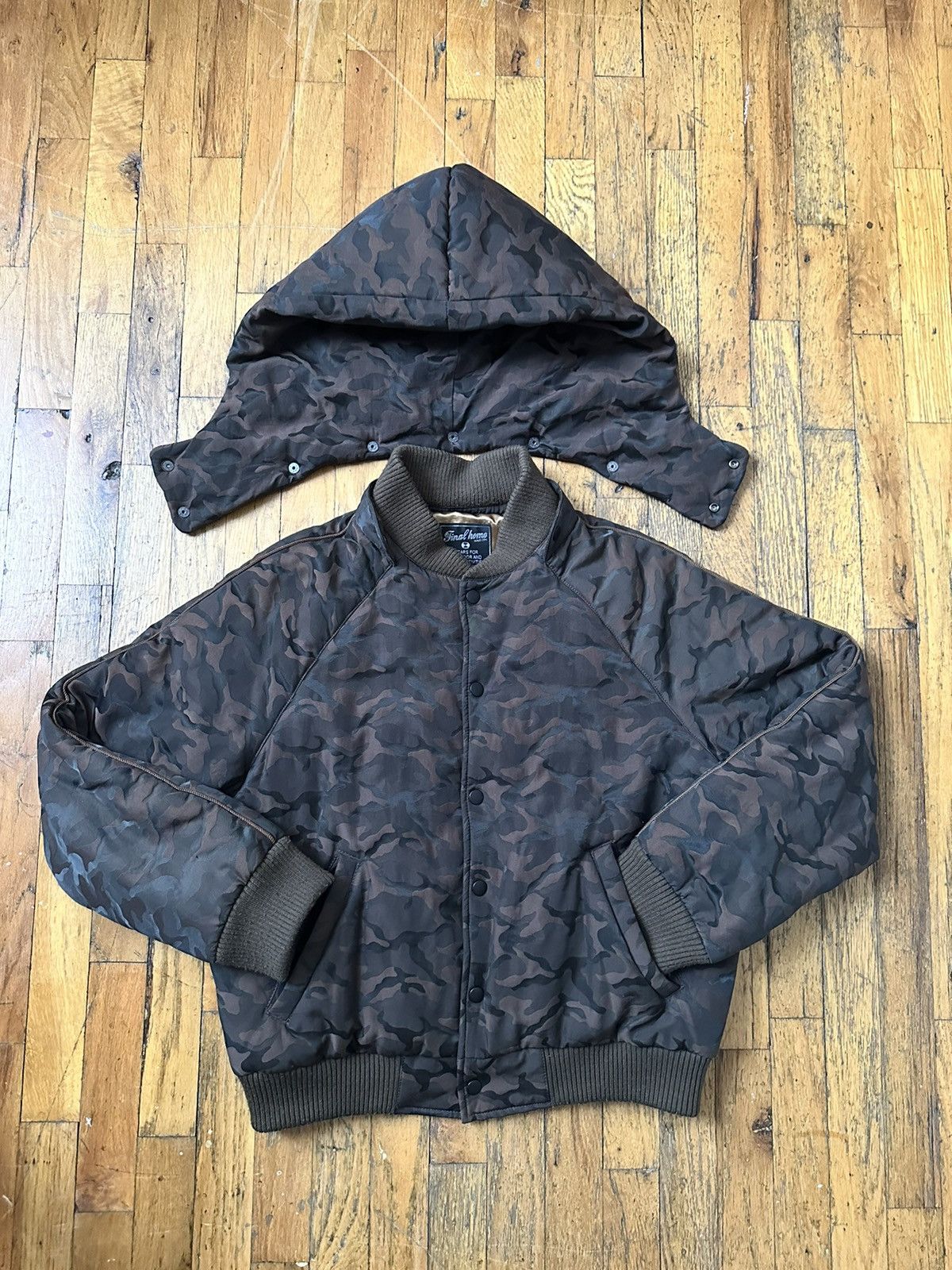 Final Home Final Home Insulated Camo Bomber Jacket | Grailed