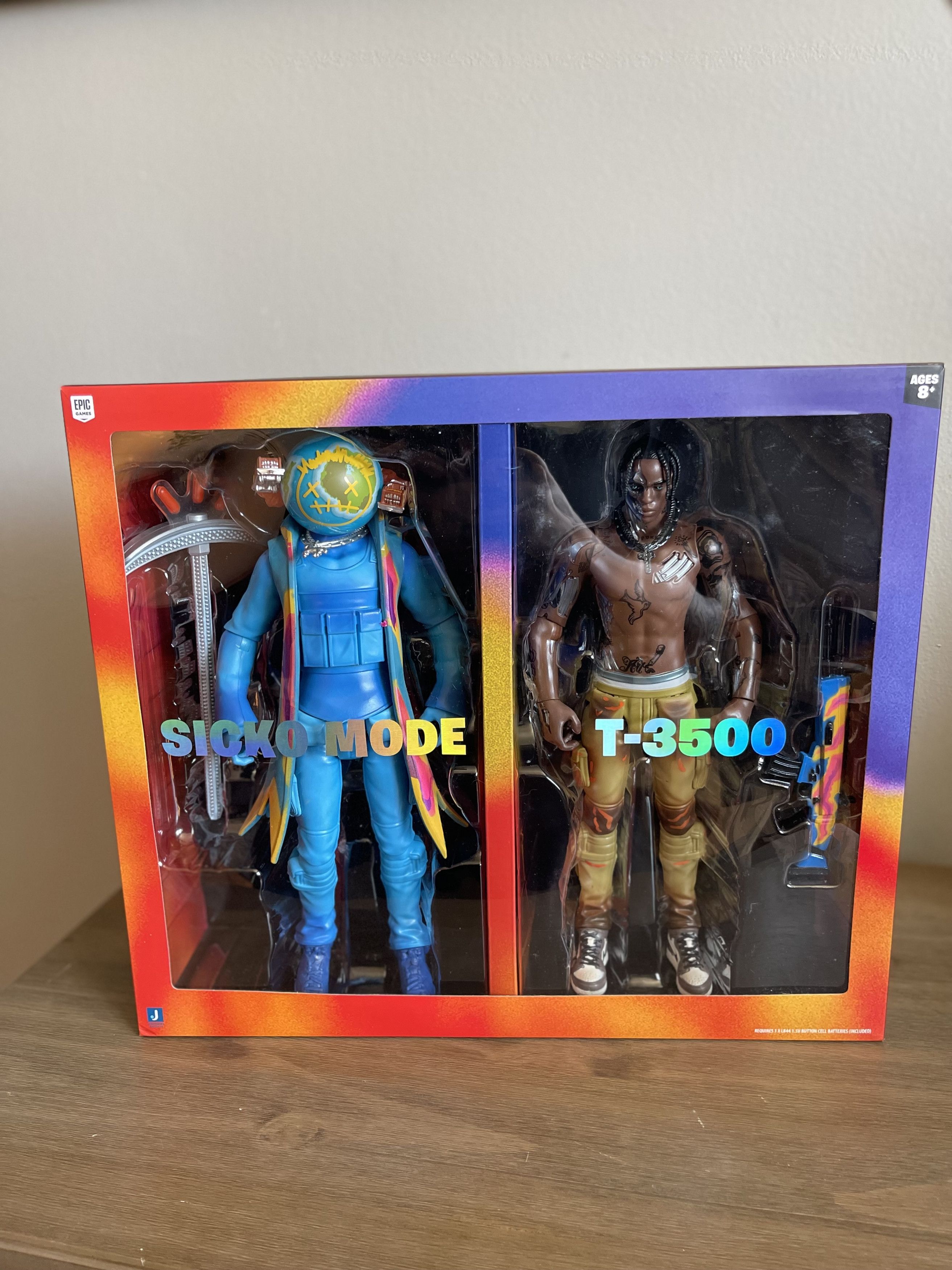 Travis Scott Travis Scott Cactus Jack Fortnite 12" Action Figure Duo ...