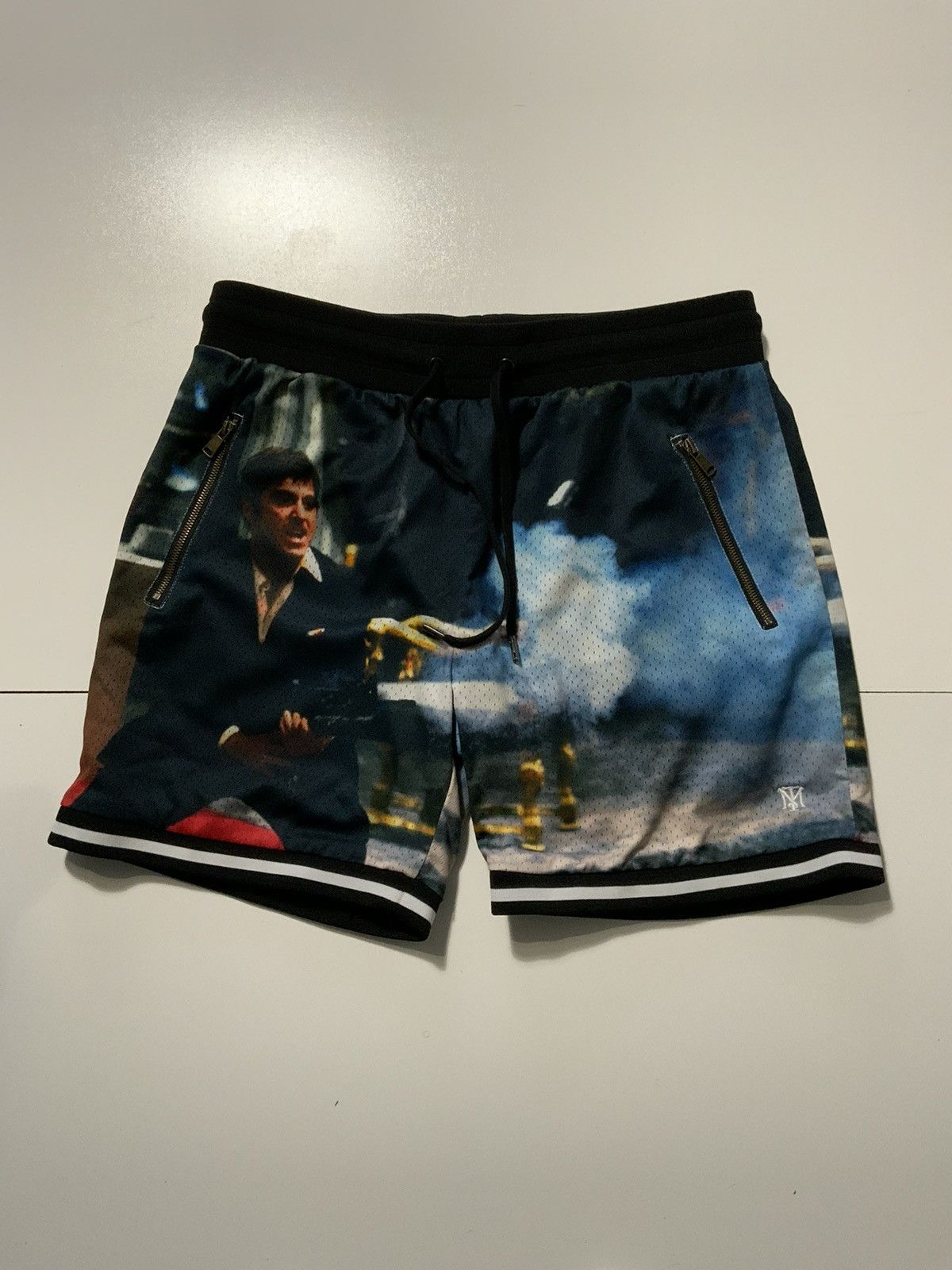 Streetwear Shoe Palace X Scarface Tony Montana Movie Film Mesh Shorts ...