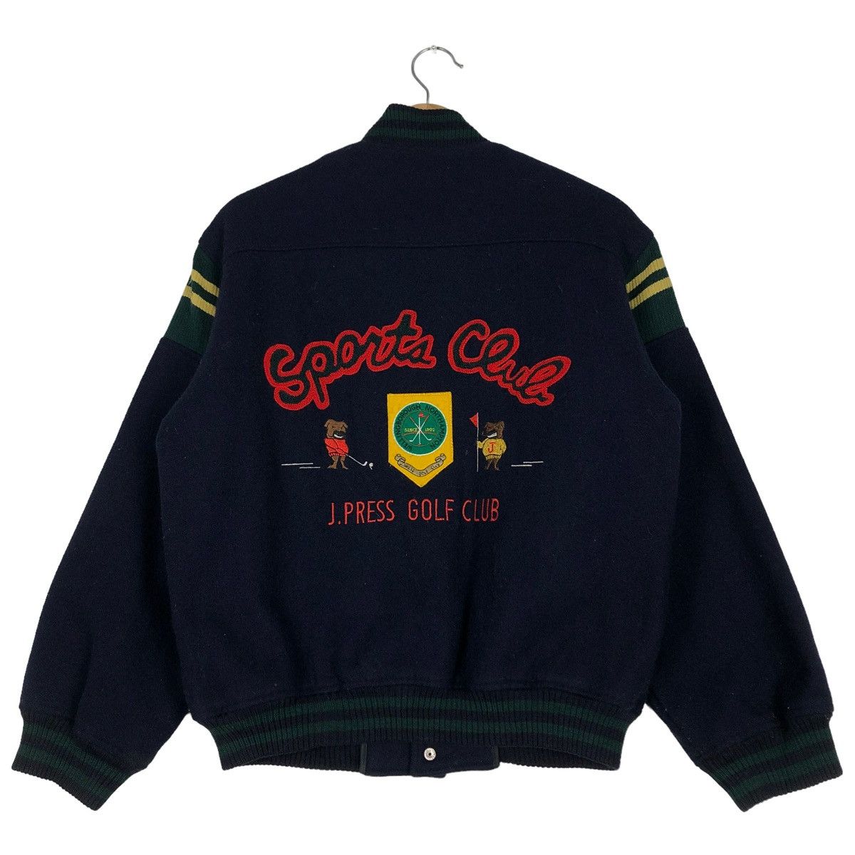 Japanese Brand 🔥Vtg Varsity Jacket Solid Bomber J.Press Golf Club Big ...