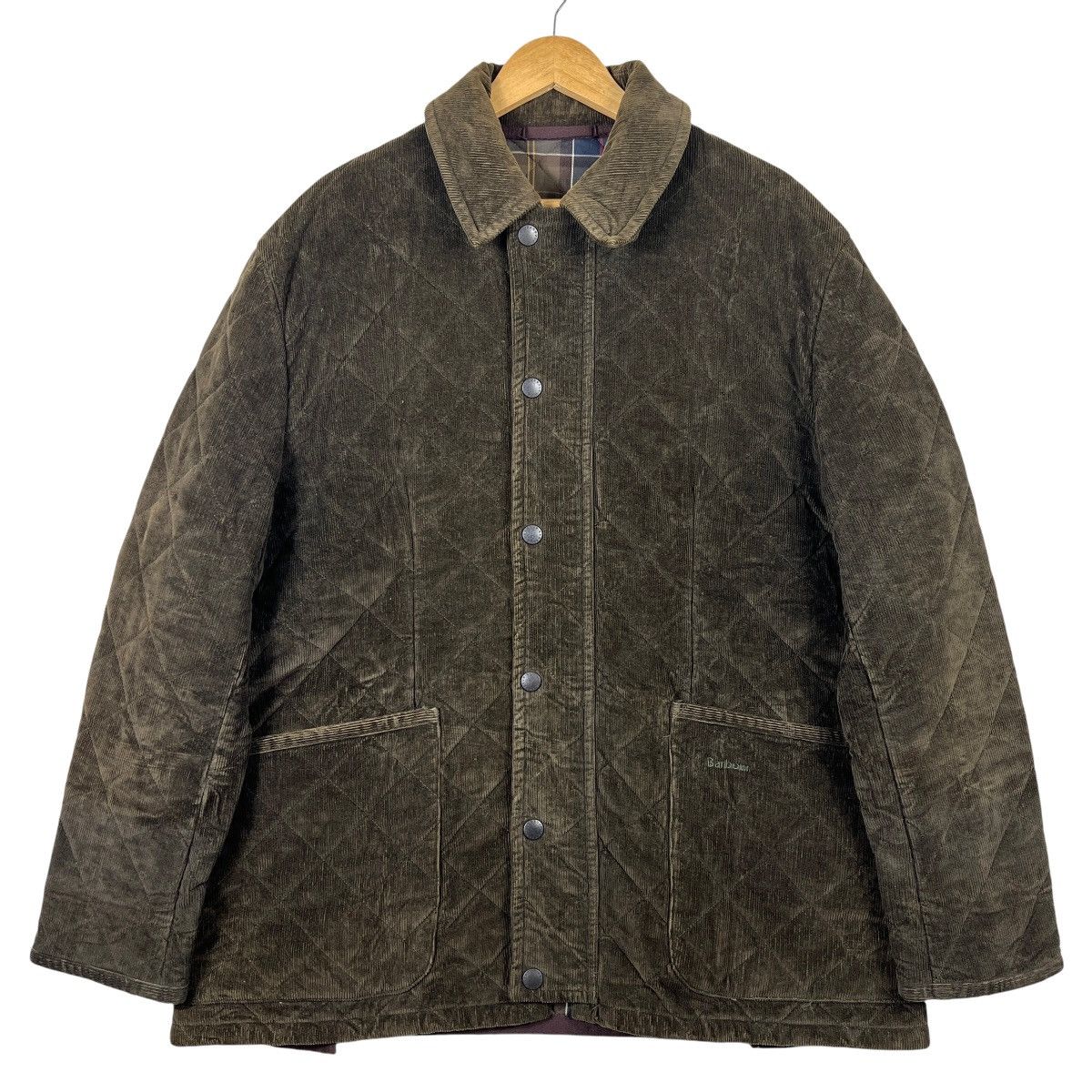 Barbour 🔥 BARBOUR D86 FINE CORDUROY QUILTED JACKET MADE IN ENGLAND ...