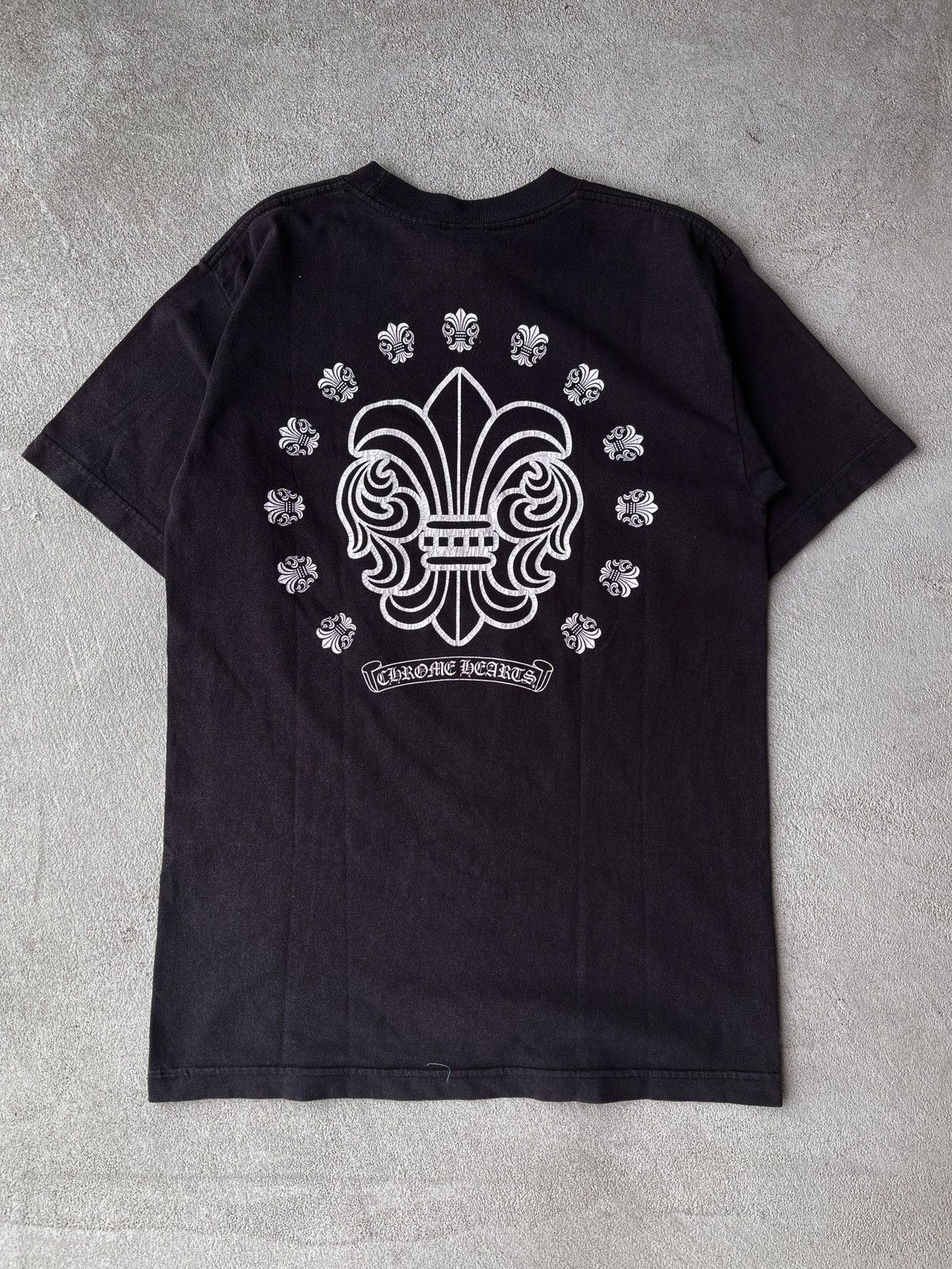 Chrome Hearts STEAL! 2000s Chrome Hearts Jumbo Crosses Logo Pocket Tee ...