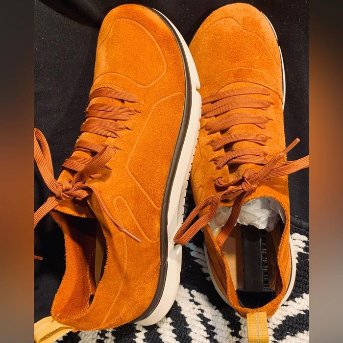 Clarks Men’s Clark's Trigenic Sneaker Burnt Orange Suede US 11.5 | Grailed