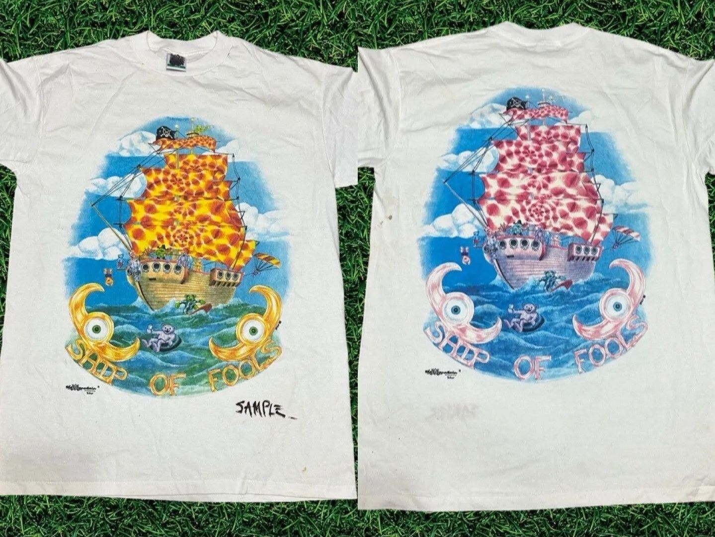 Vintage RARE - Grateful Dead SHIP OF FOOLS Sample Blank AOP | Grailed