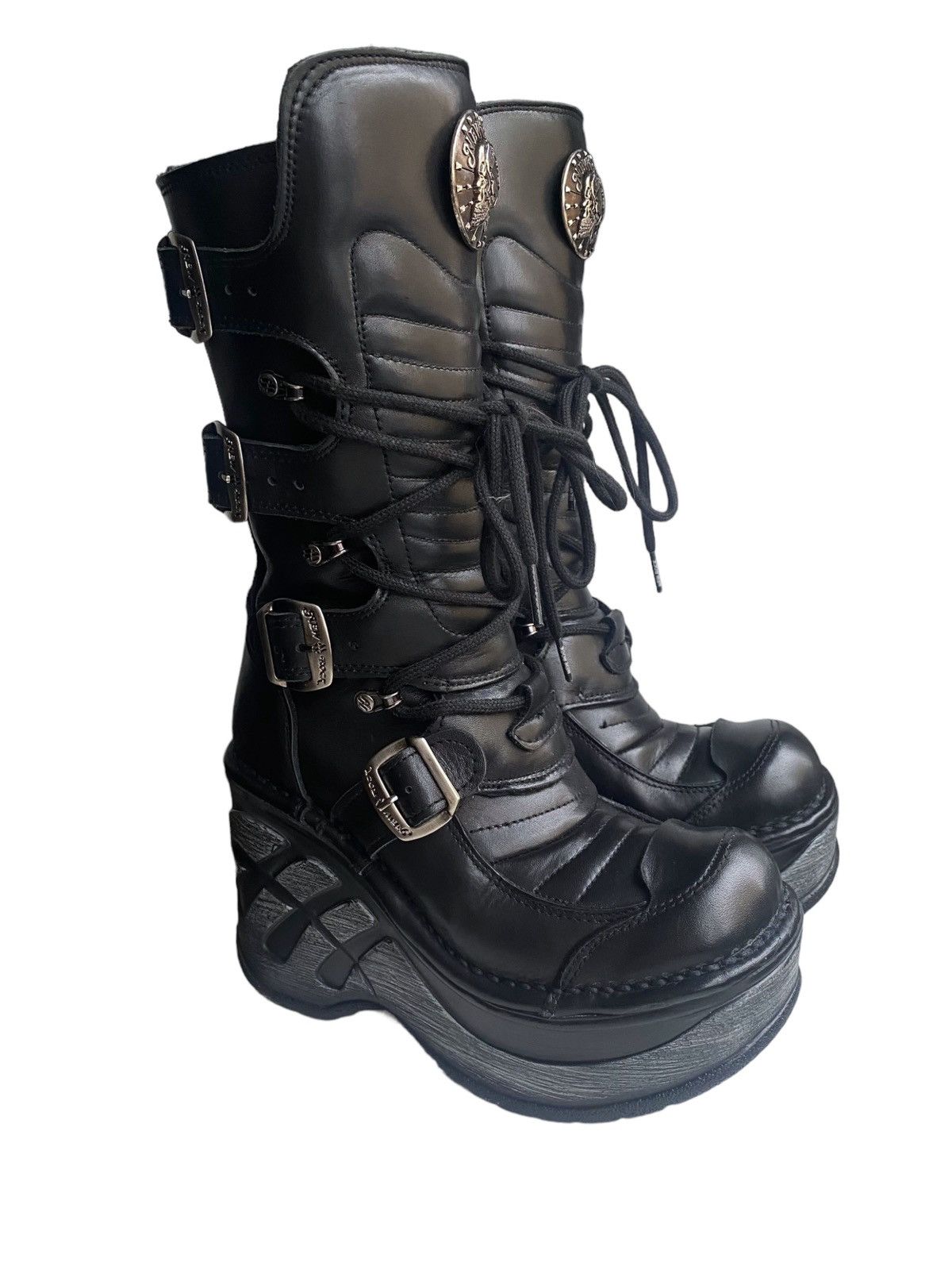 Avant Garde × New Rock × Vintage New Rock platform boots Size 37 | Grailed