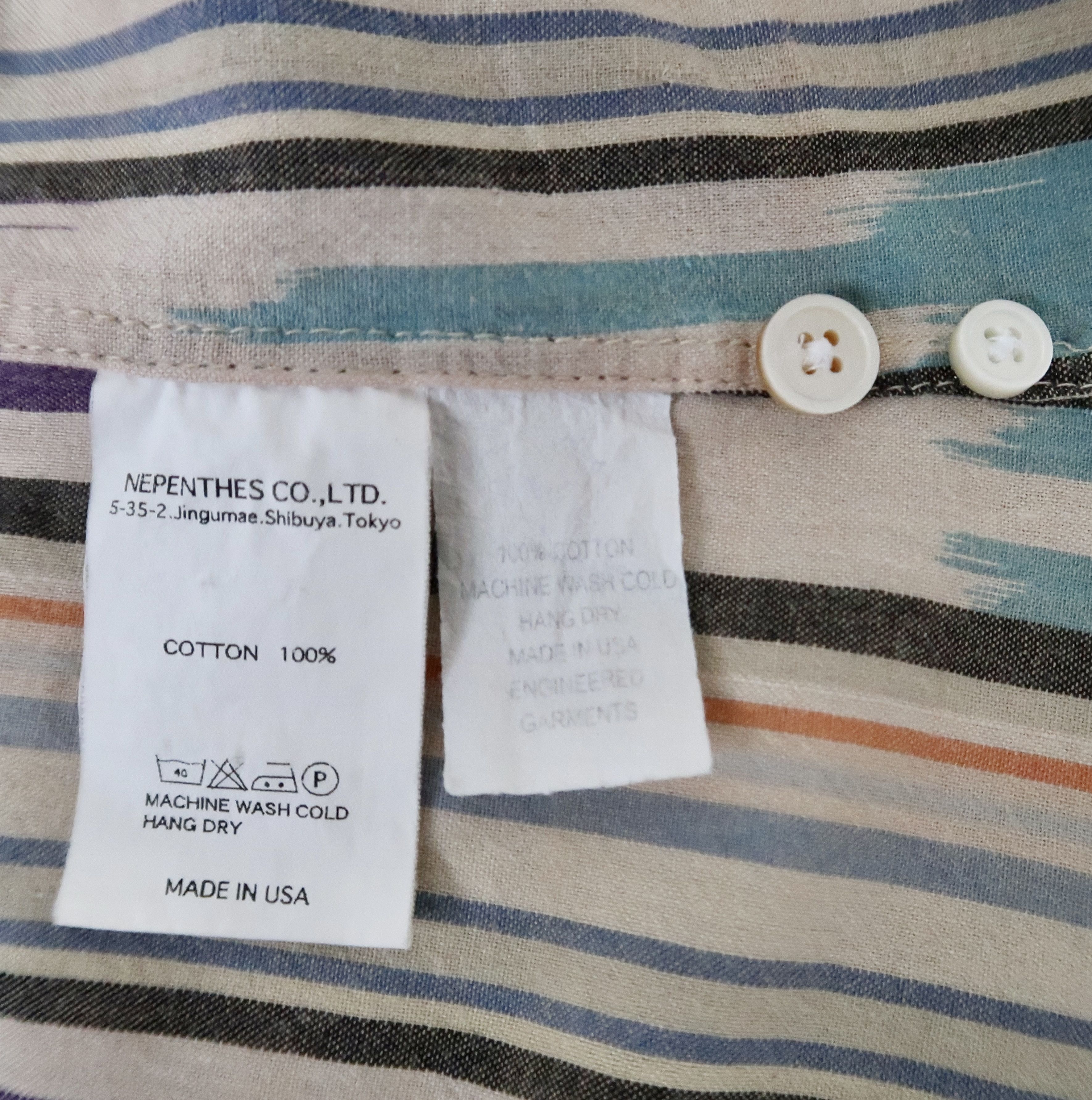 Engineered Garments VTG 2000s Engineered Garments azteca pattern BD ...