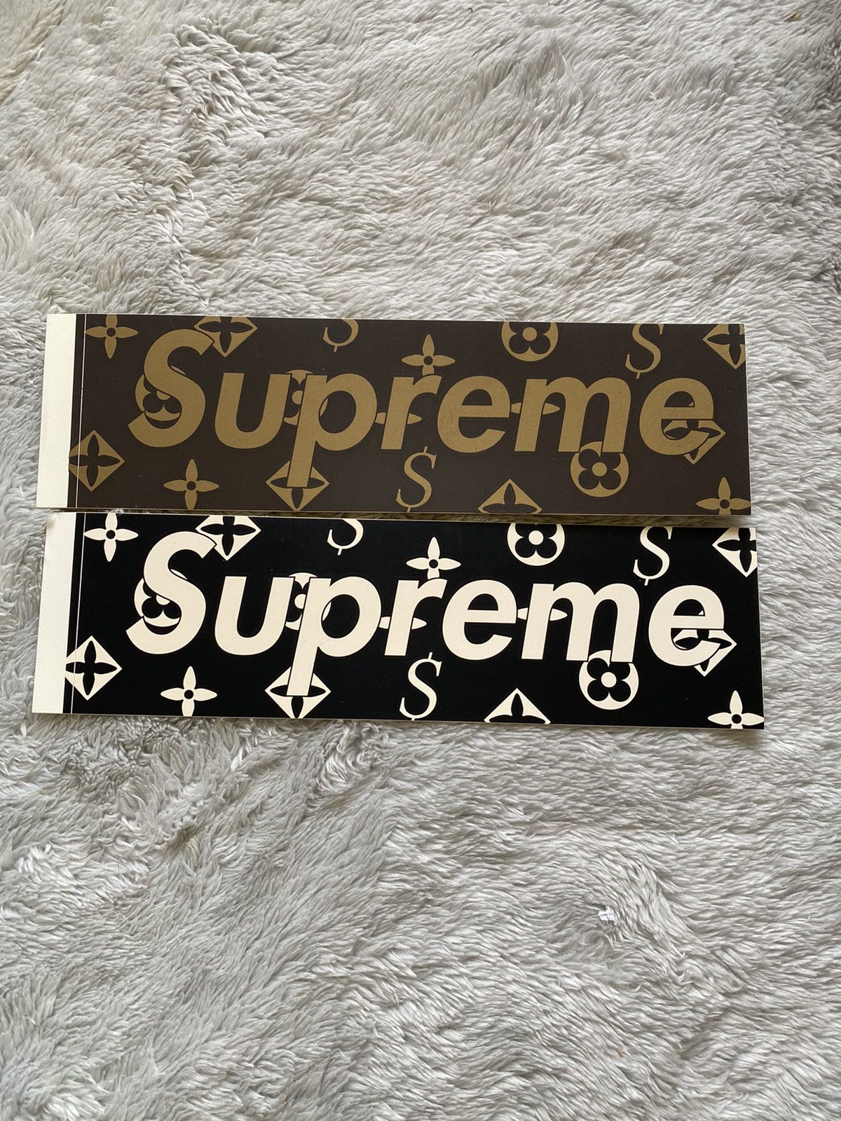 Louis Vuitton × Supreme Supreme Louis Vuitton box logo sticker set of 2 ...
