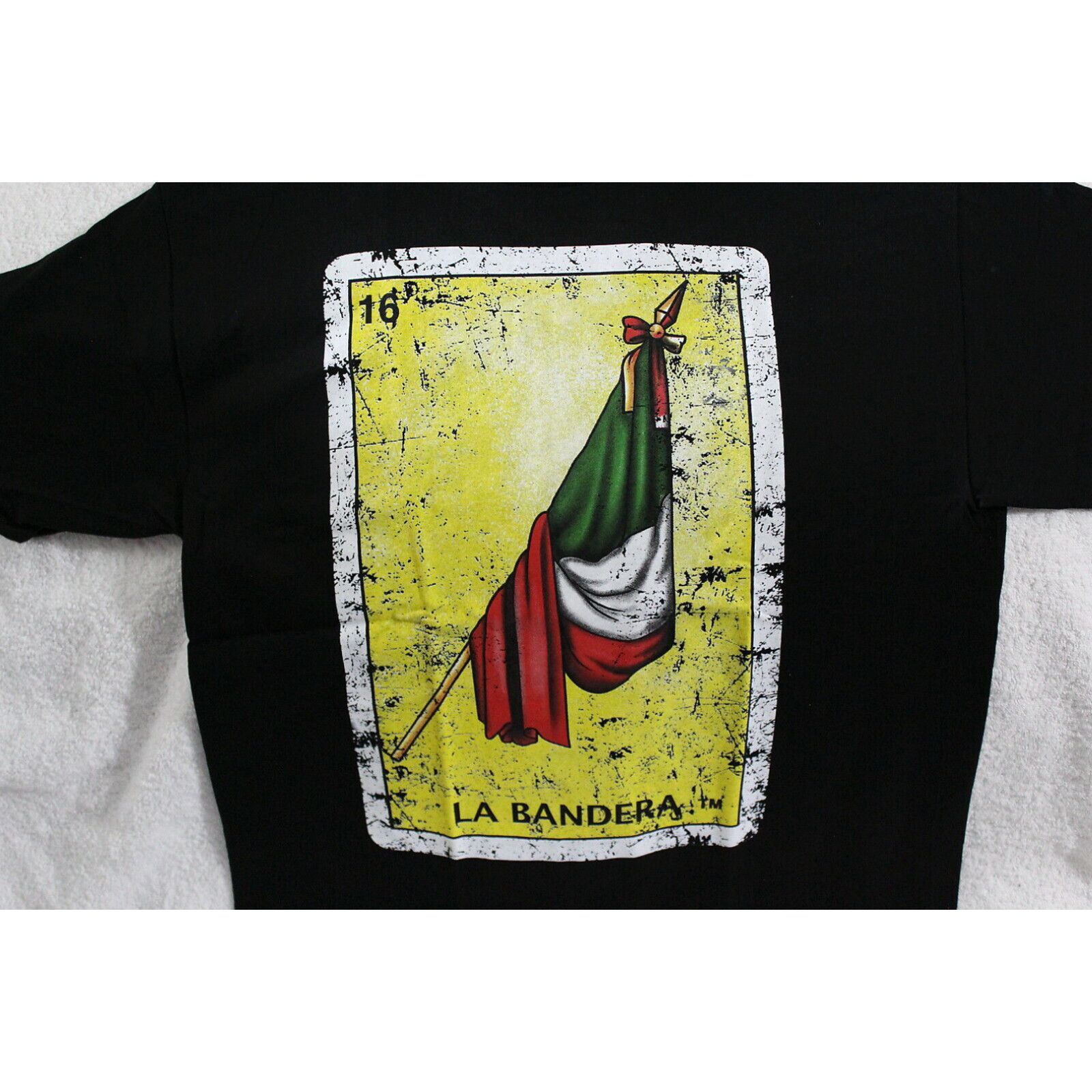 Vintage LA BANDERA MEXICAN FLAG LOTERIA LOTTERY MEXICO NUMBER 16 T ...