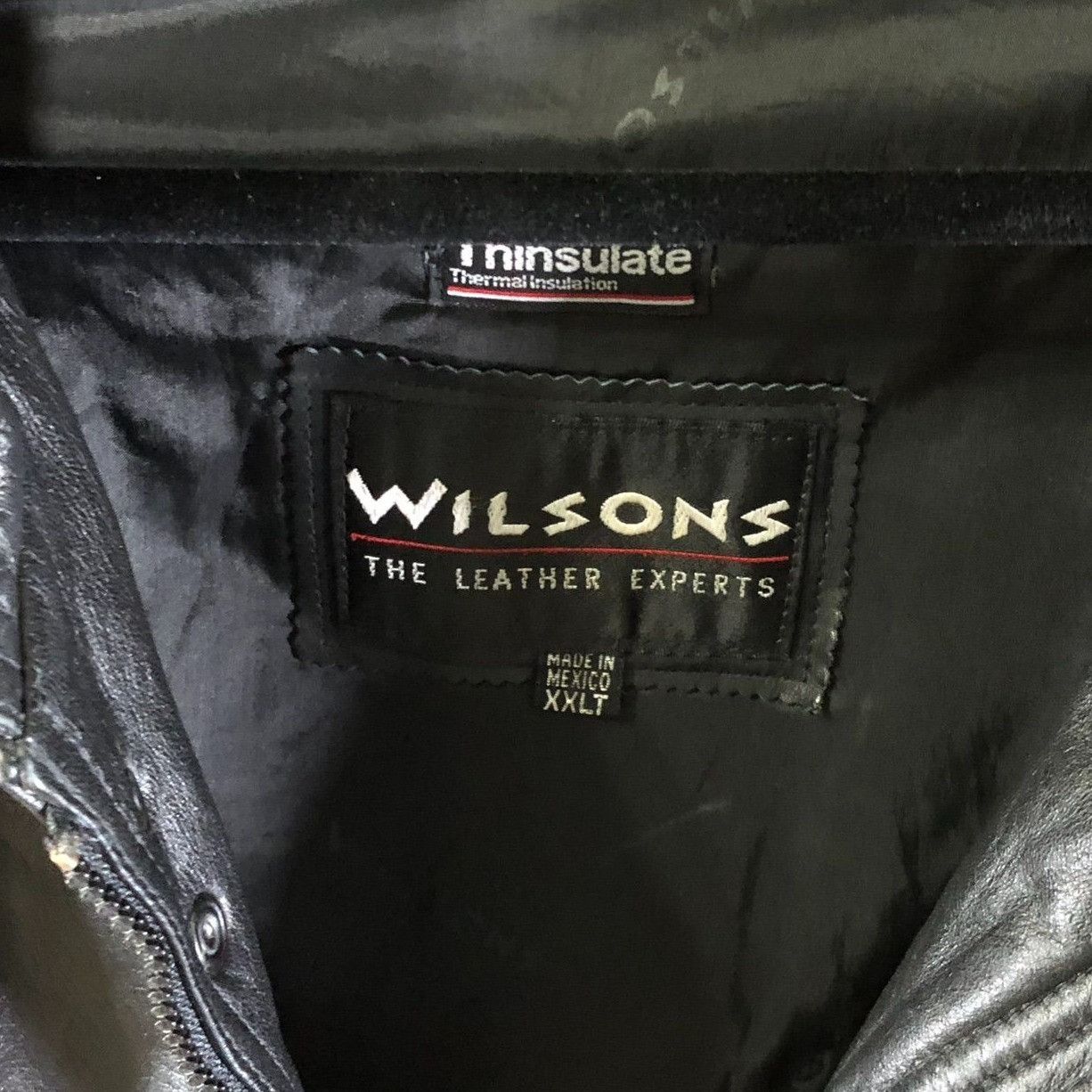 Wilsons Leather Wilsons Men Leather Bomber Jacket Size XXLT Black ...