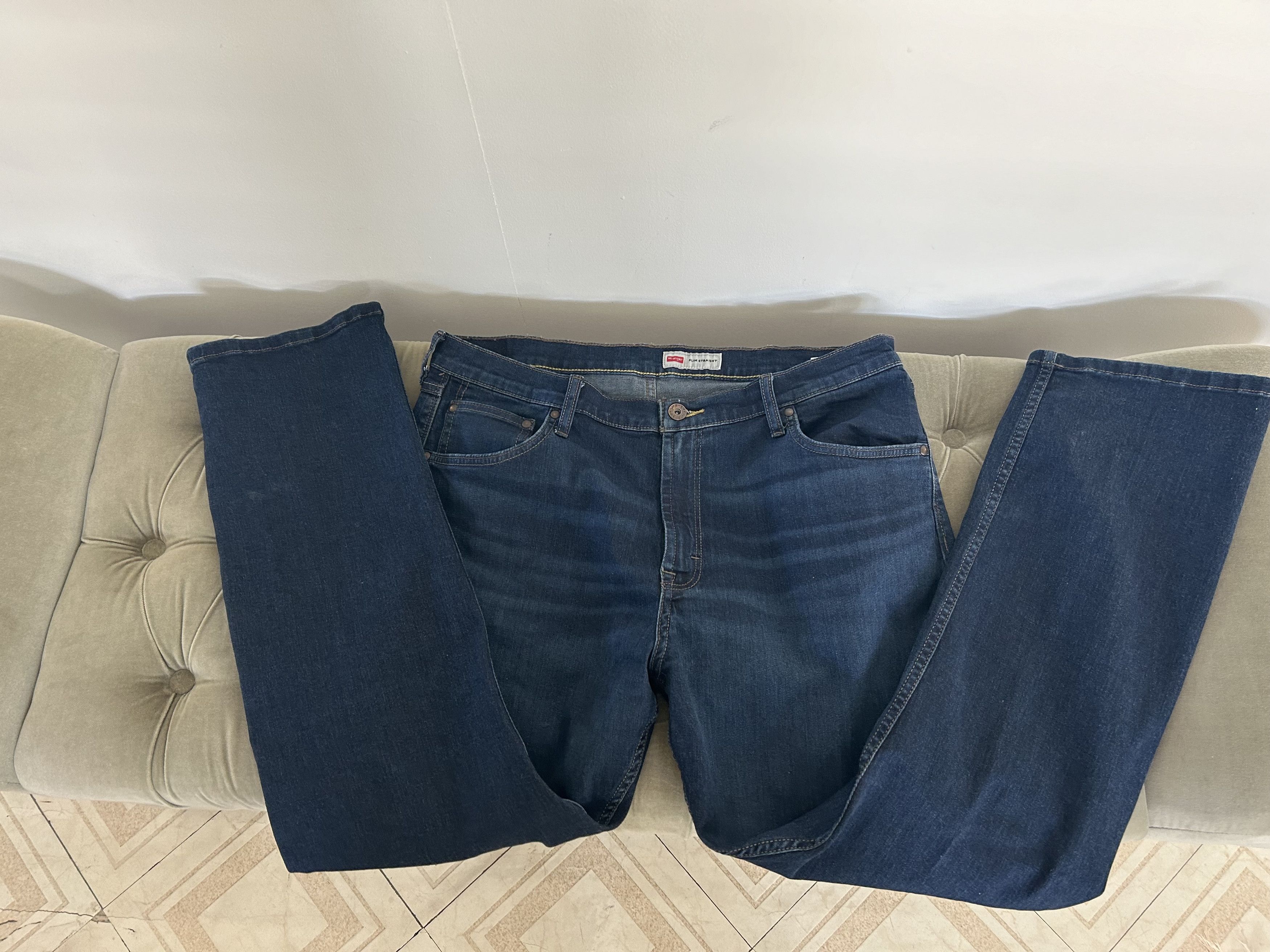 Streetwear × Wrangler Wrangler 38W 30L Slim Straight Jeans Cotton ...
