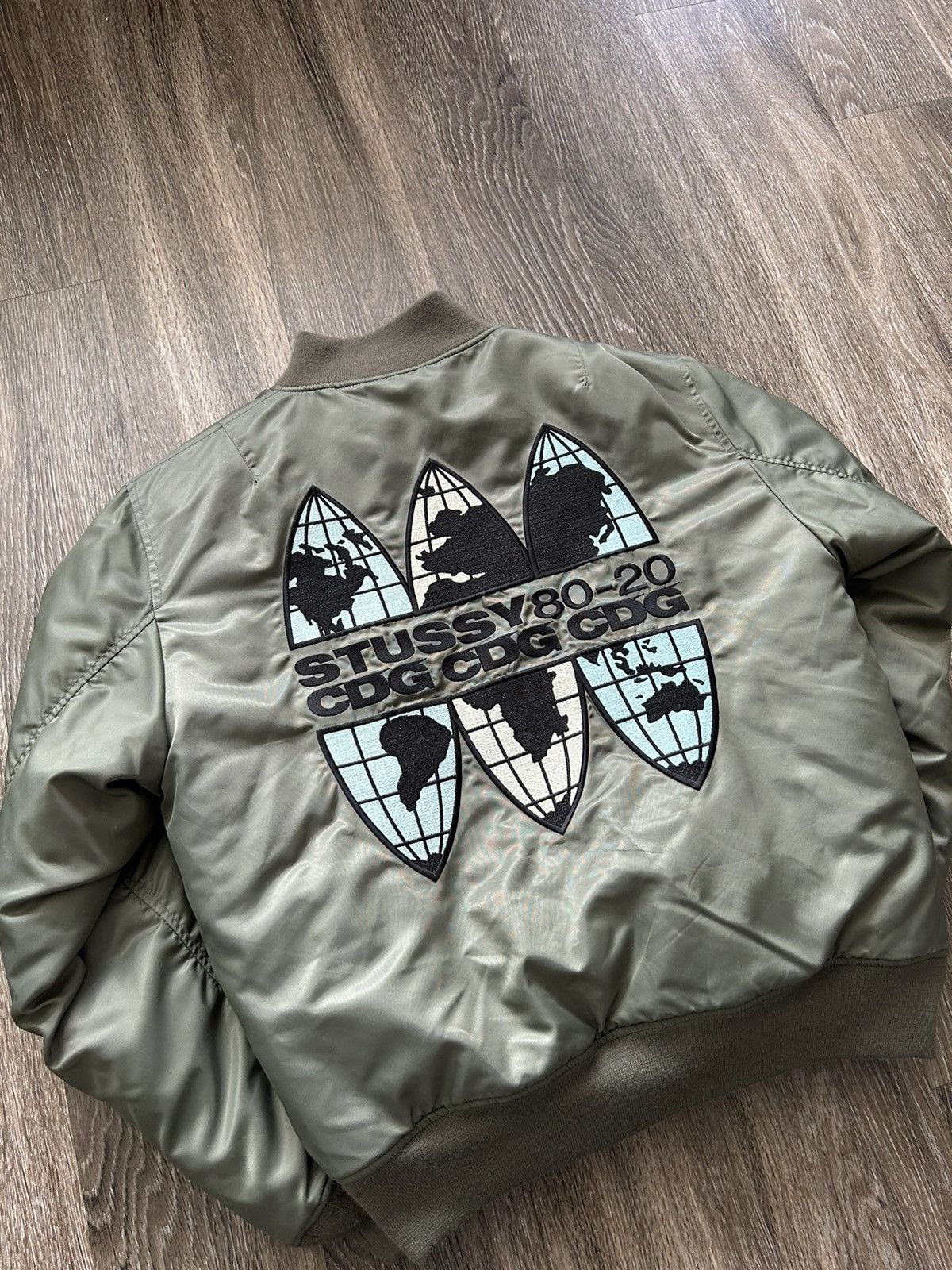Comme des Garcons × Stussy Stussy X CDG Comme Des Garcon MA1 Flight ...