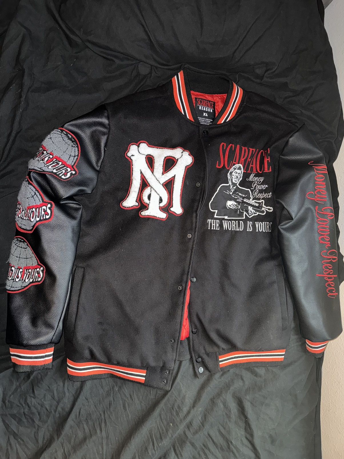 Reason × Vintage Scarface Varsity Jacket | Grailed