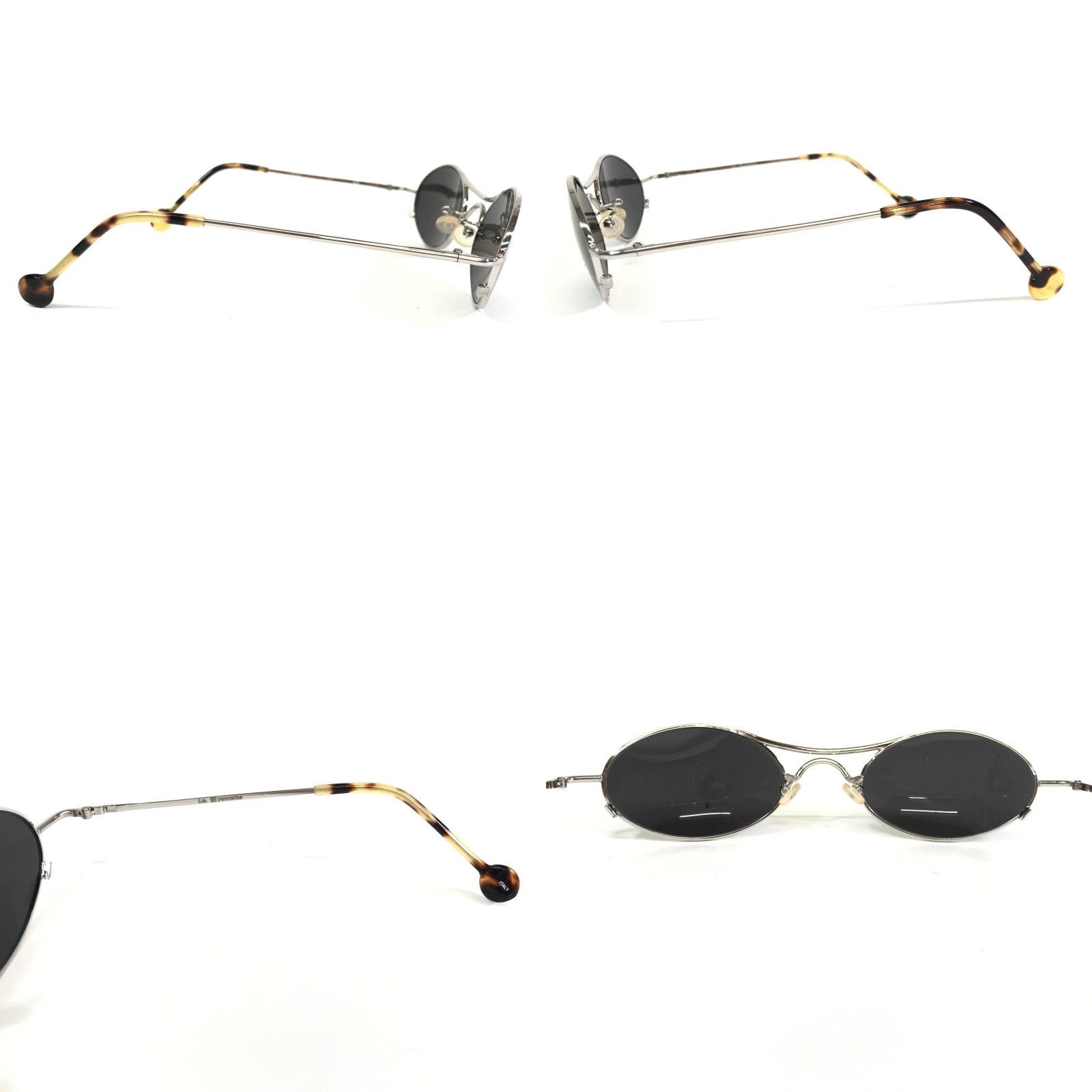 Frame Silver Round Frames Vintage la Eyeworks VOX 405 Black Lenses ...