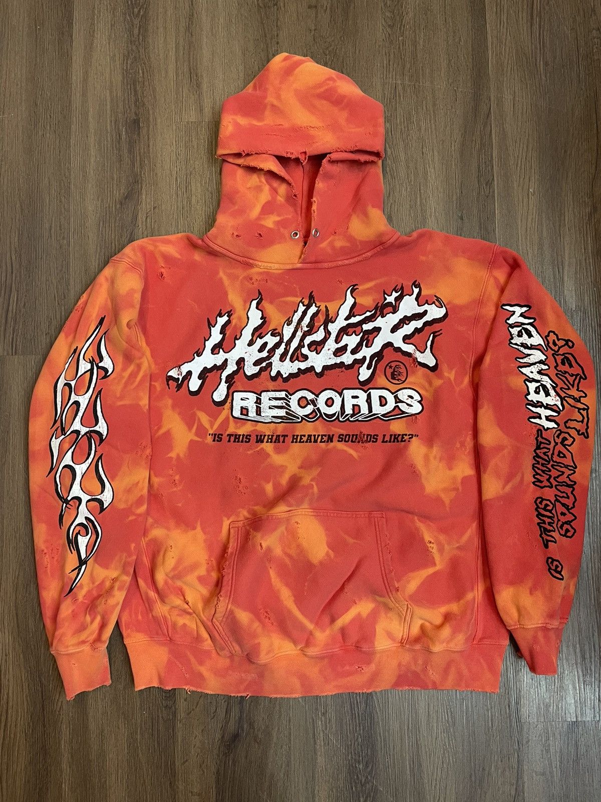HELLSTAR HELLSTAR Records Lava Wash Hoodie | Grailed