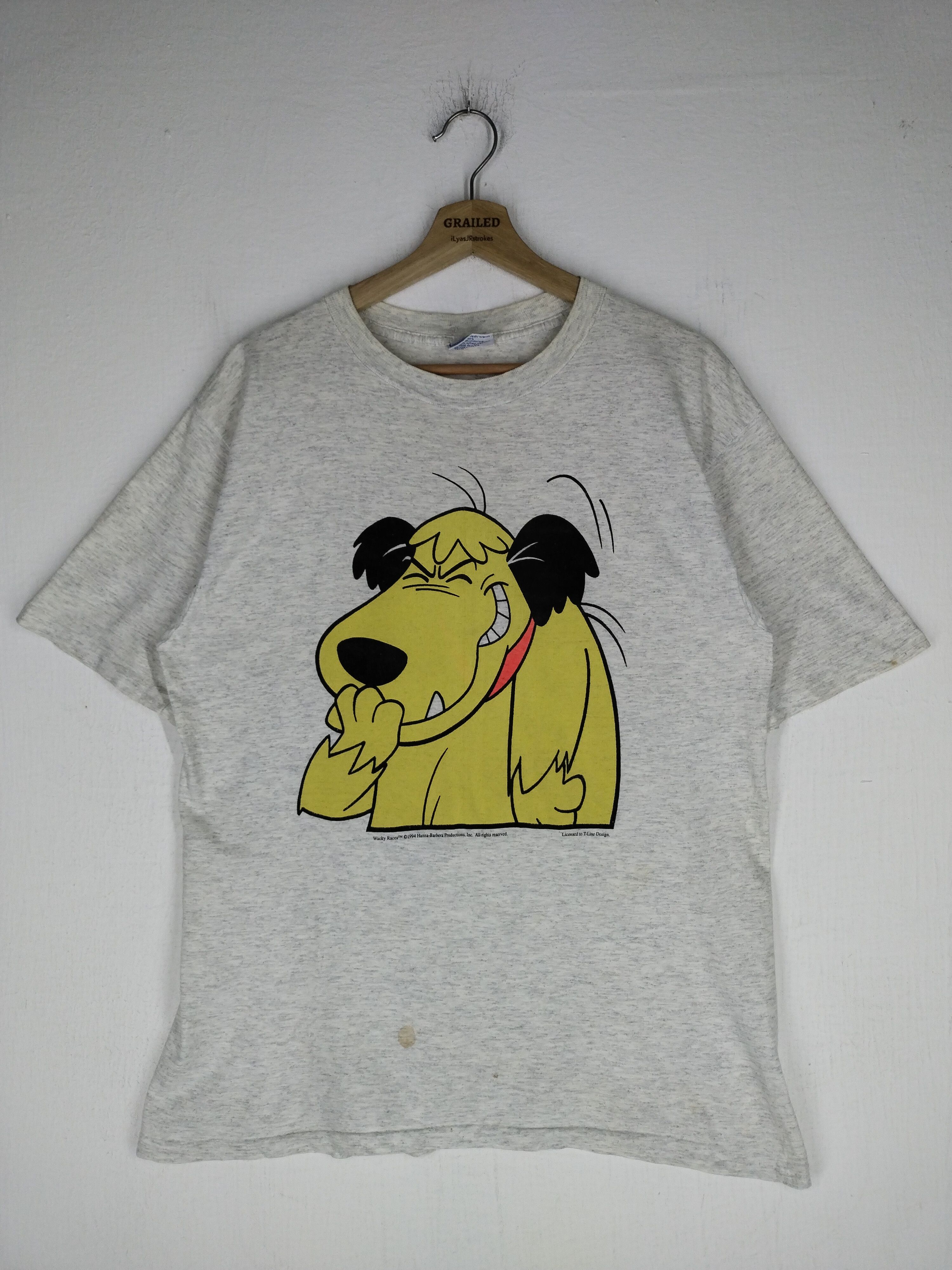 Vintage 1994 Vtg Wacky Races NASCAR Muttley Cartoon Characters Tee ...