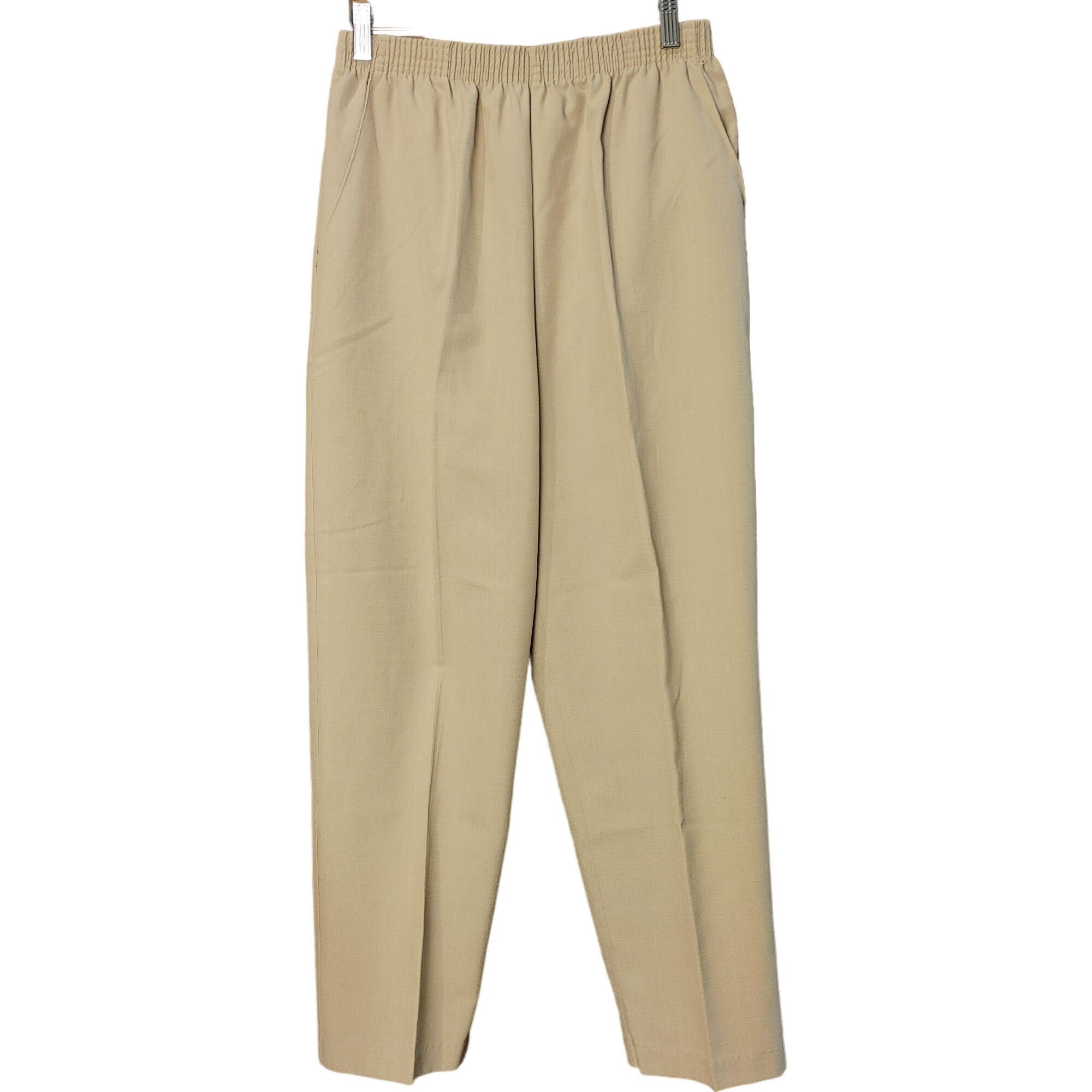 Other Briggs Petite Women's Beige Elastic Band Slacks 12P | Grailed