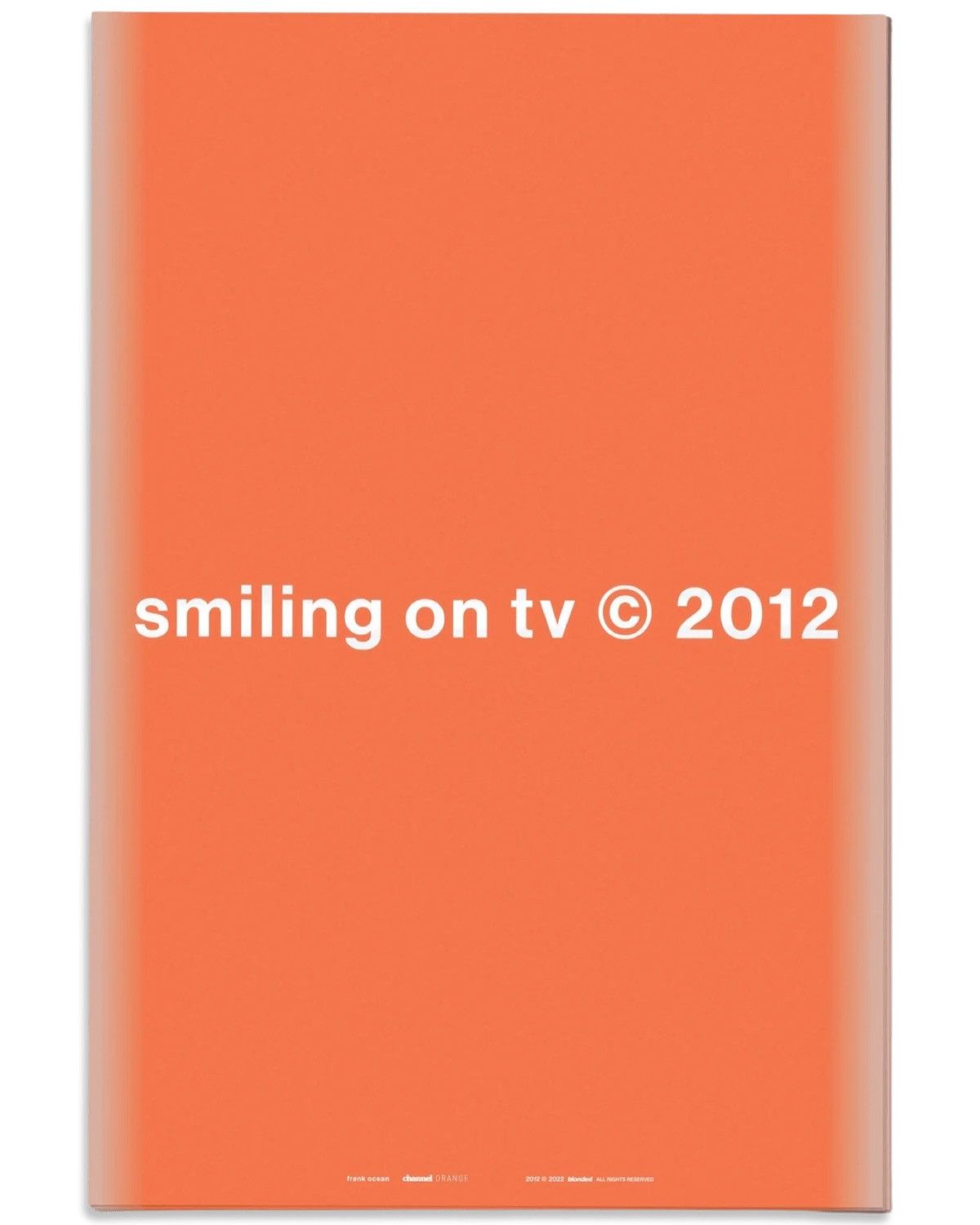 Frank Ocean Blonded Smiles Poster | Grailed