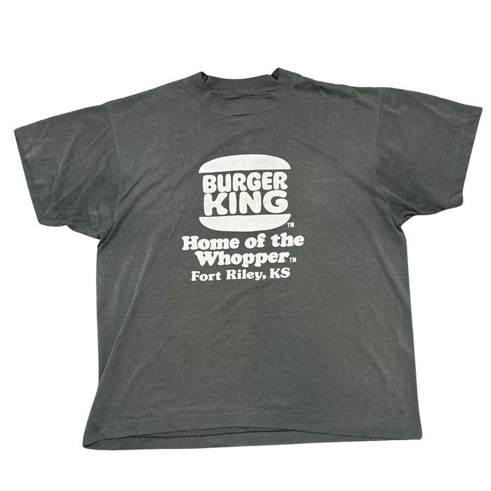 Vintage Vintage faded black burger King whopper tshirt | Grailed