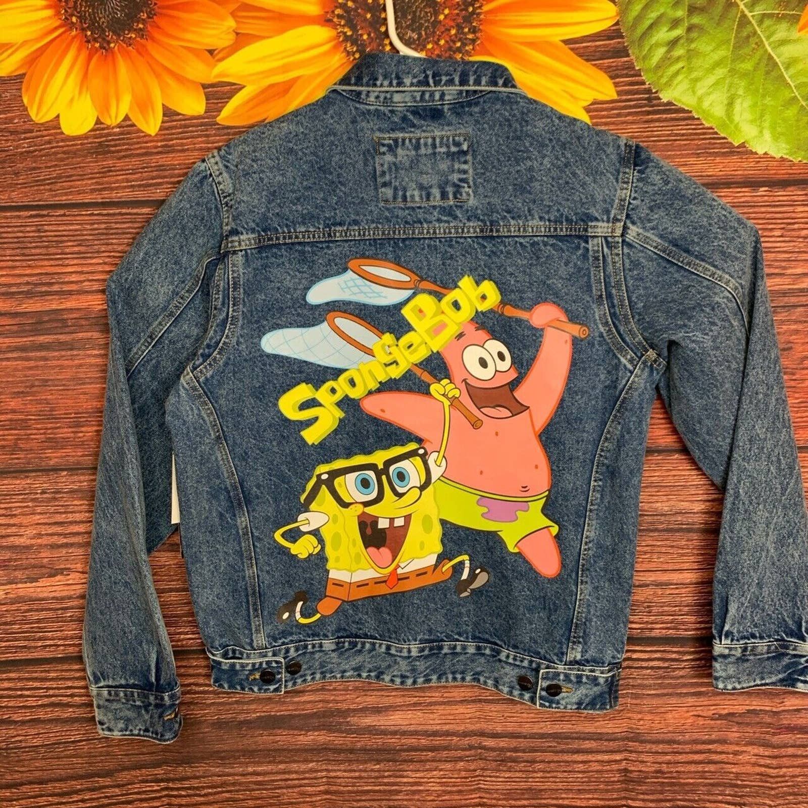 Members Only Members Only Nickelodeon Spongebob Patrick Denim jacket | Grailed