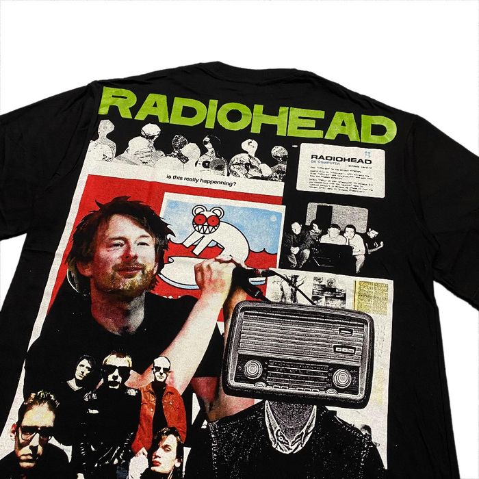 Rare Radiohead oversize fan made tee | Grailed